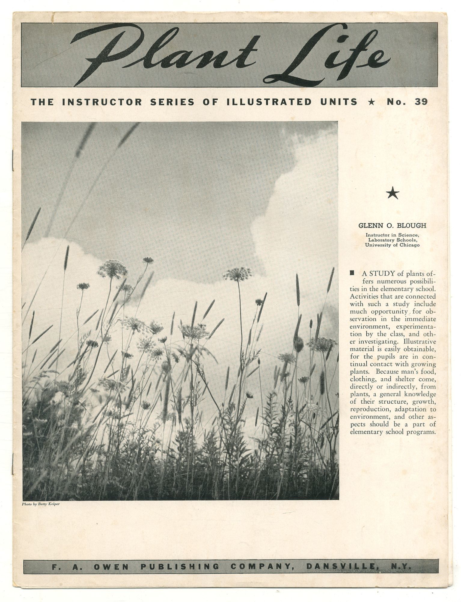 The Instructor Series of Illustrated Units – Plant Life, No. 39 by ...