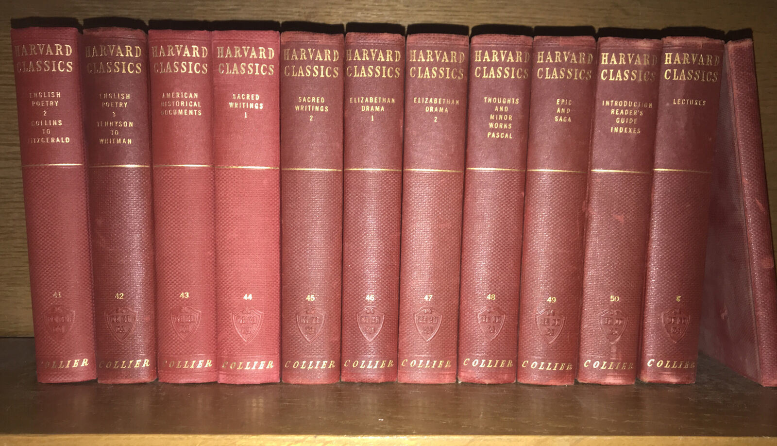 THE HARVARD CLASSICS! COMPLETE 52 Volume Set. Good Condition Red Some ...