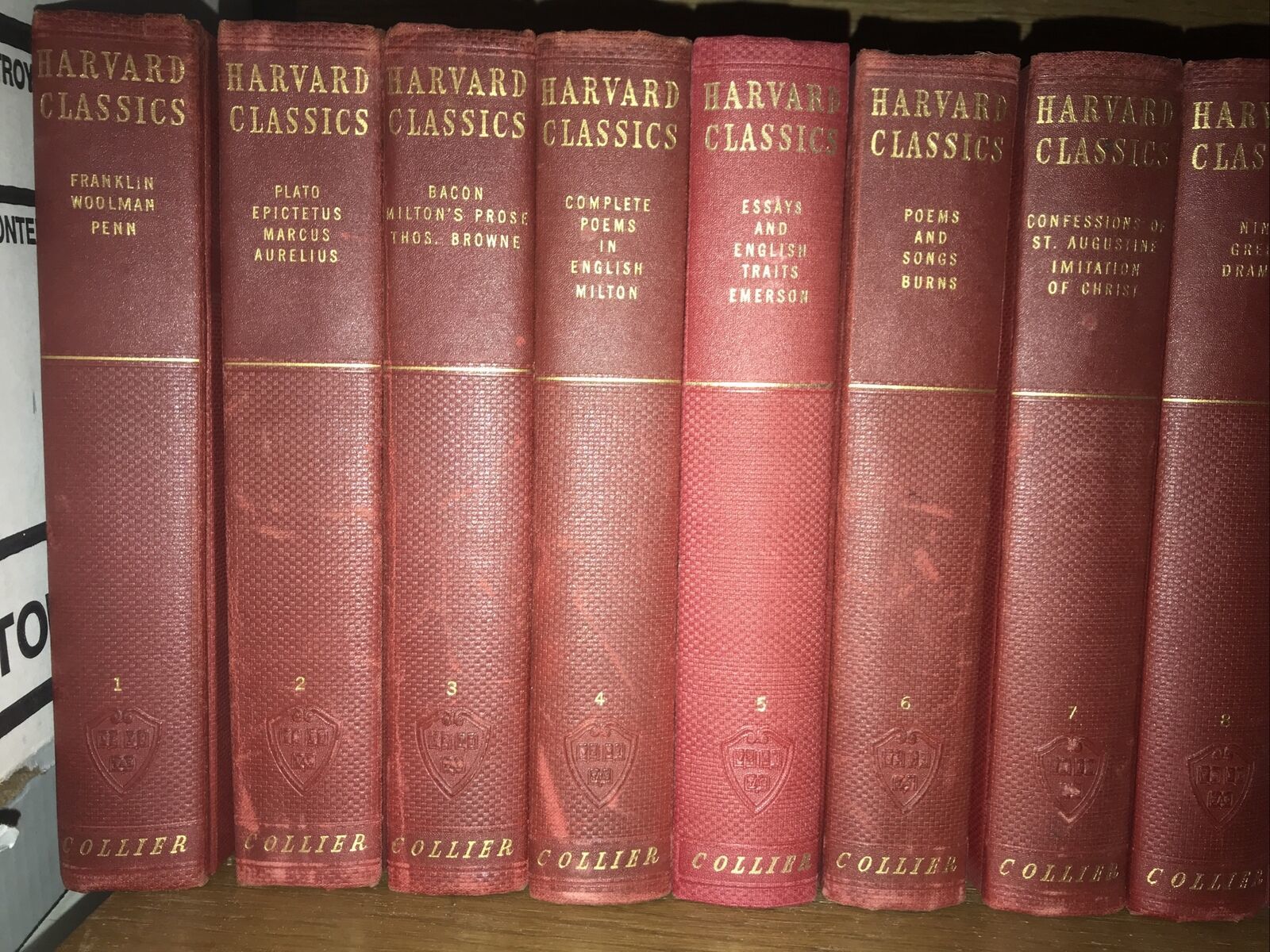 THE HARVARD CLASSICS! COMPLETE 52 Volume Set. Good Condition Red Some ...