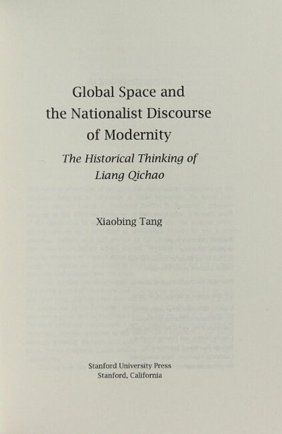Global space and the nationalist discourse of modernity. The historical ...