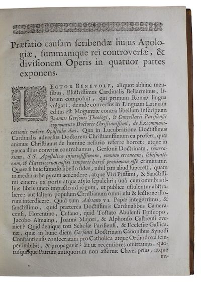 Apologia pro joanne gersonio Pro suprema Ecclesiae & Concilii generalis ...