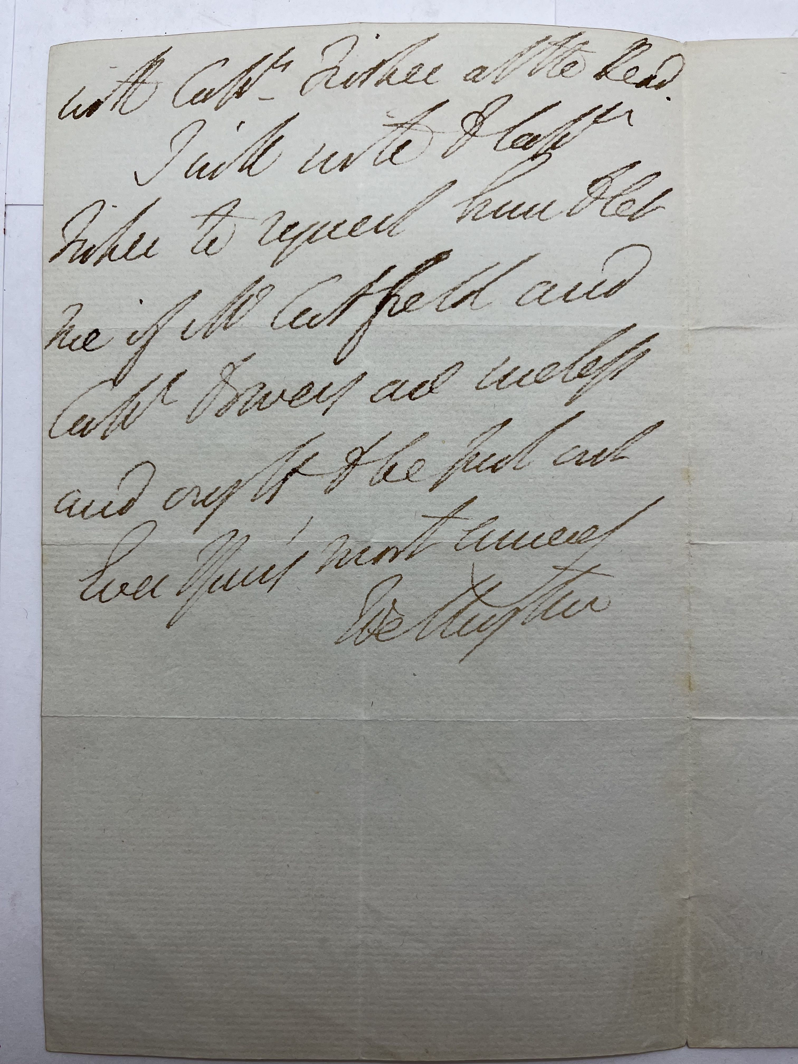 Autograph Letter Signed by The Duke of Wellington regarding his hearing ...