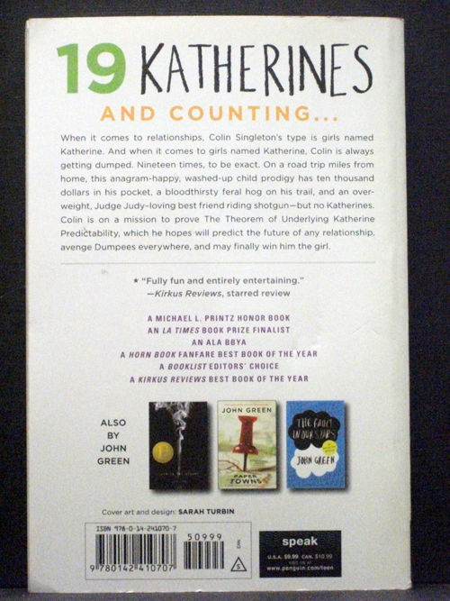 An Abundance Of Katherines Cover