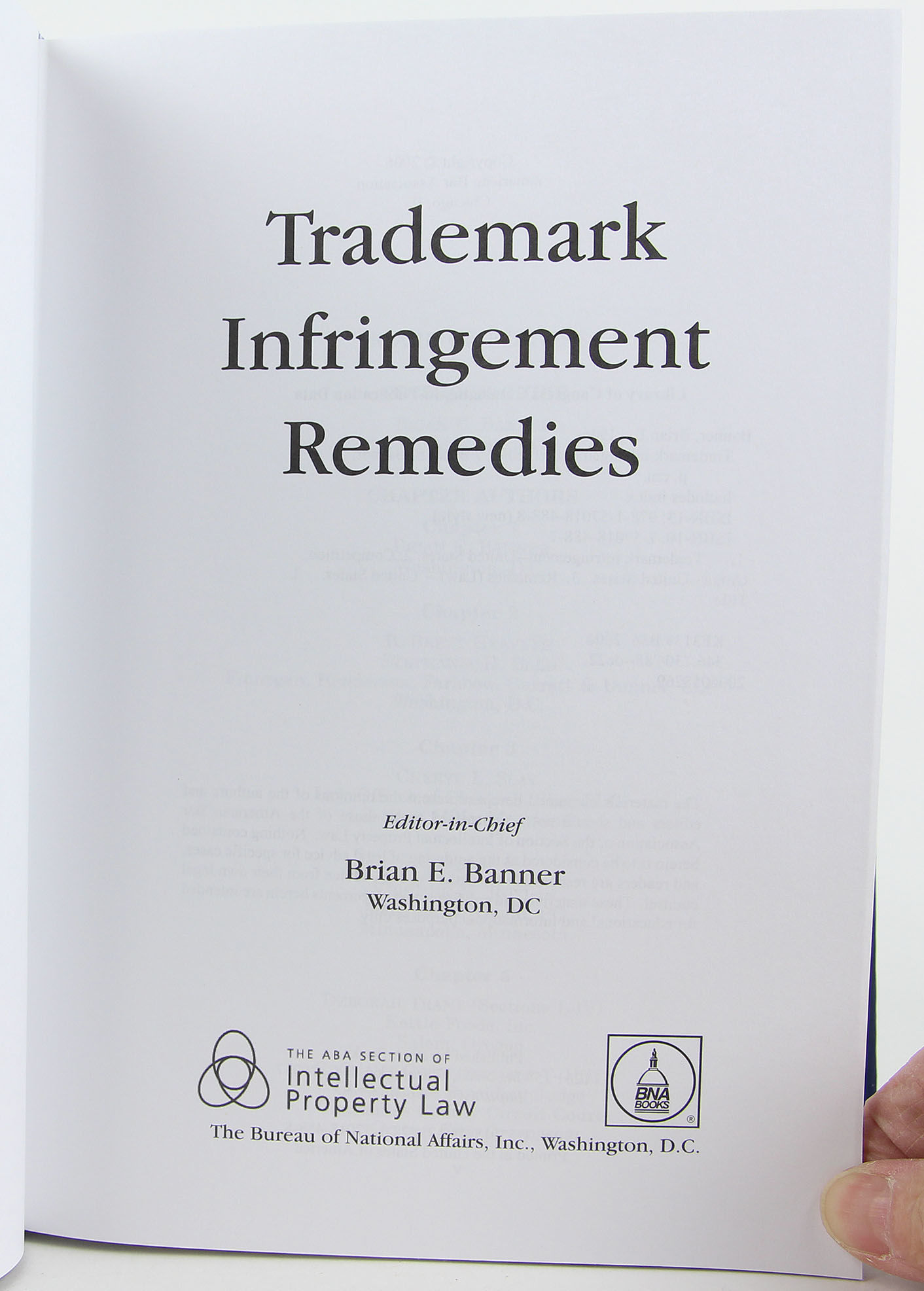 Trademark Infringement Remedies by Banner, Brian E. [Editor ...