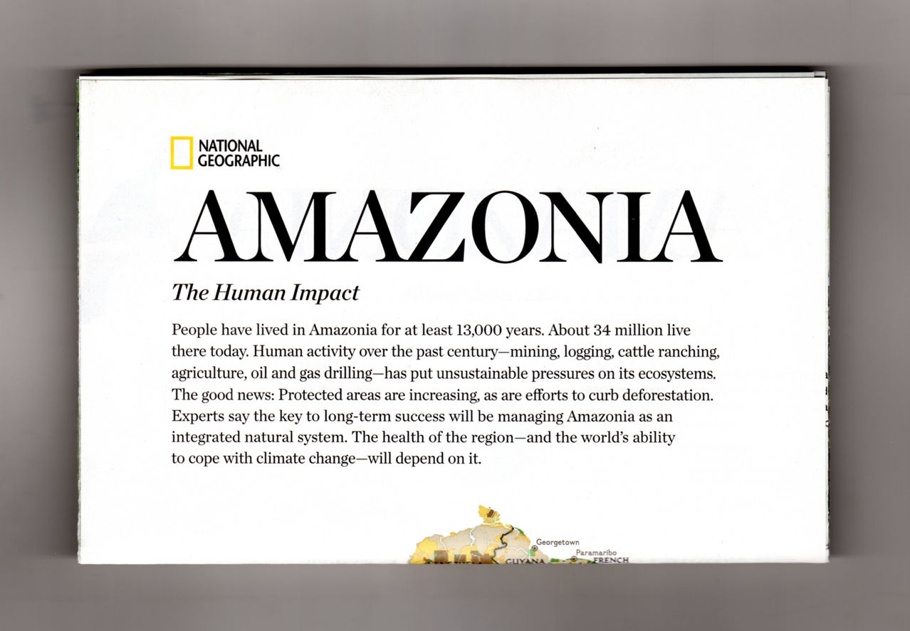 National Geographic, with Amazonia Map Supplement - November 2015 ...