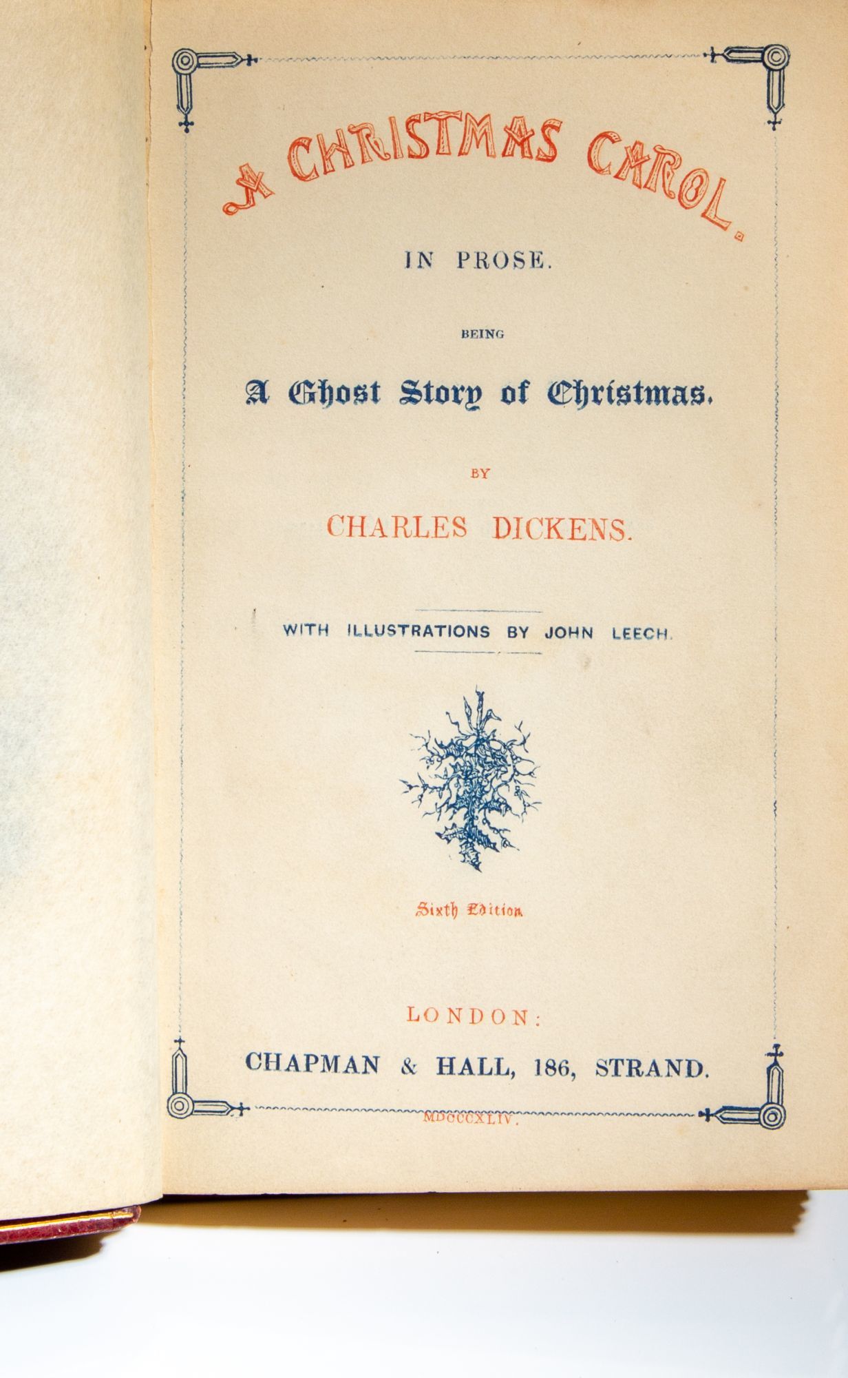 A Christmas Carol; In Prose. Being A Ghost Story of Christmas. With ...