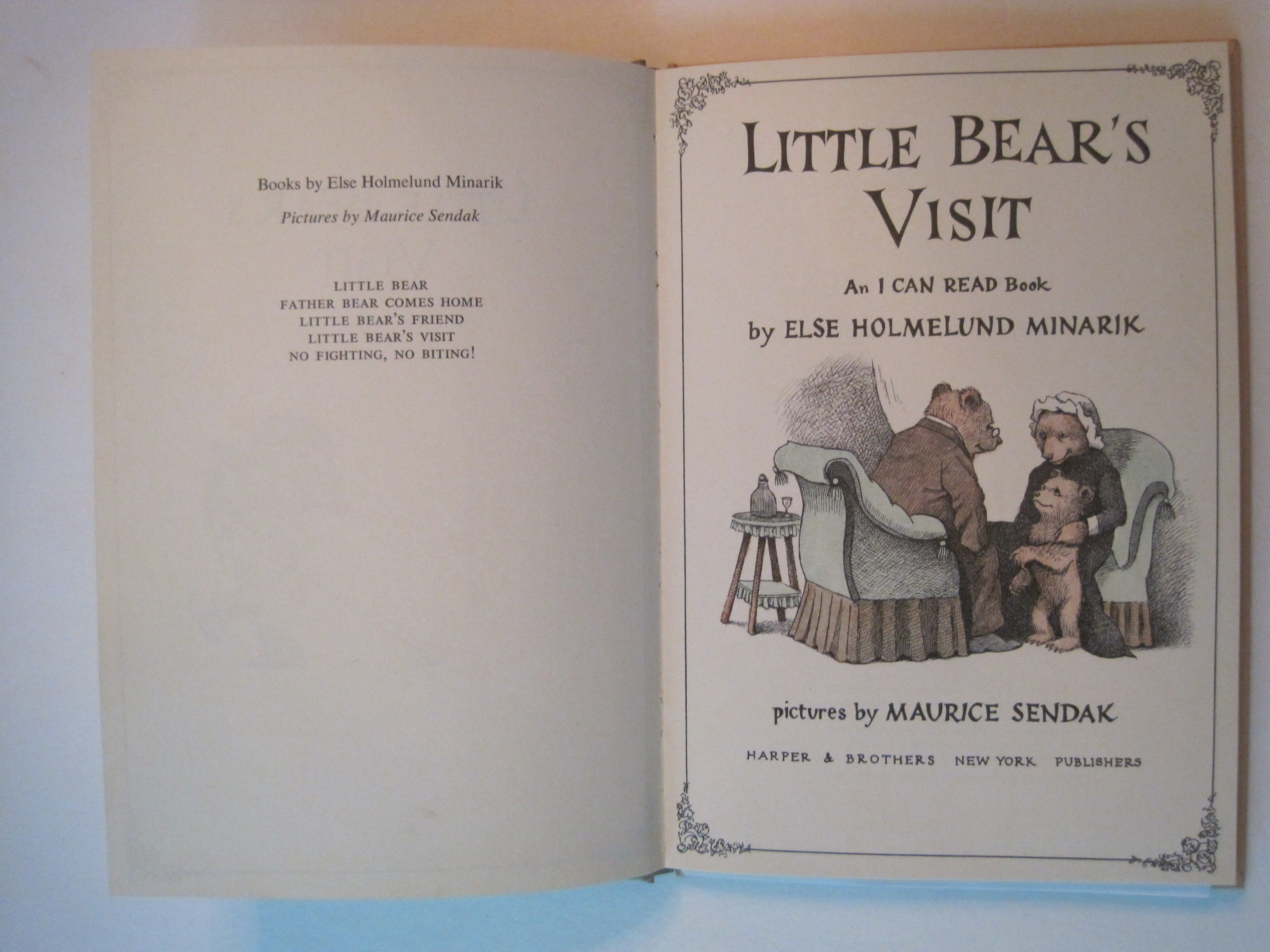 BIBLIO | Little Bear's Visit by Minarik, Else Holmelund; Maurice Sendak ...
