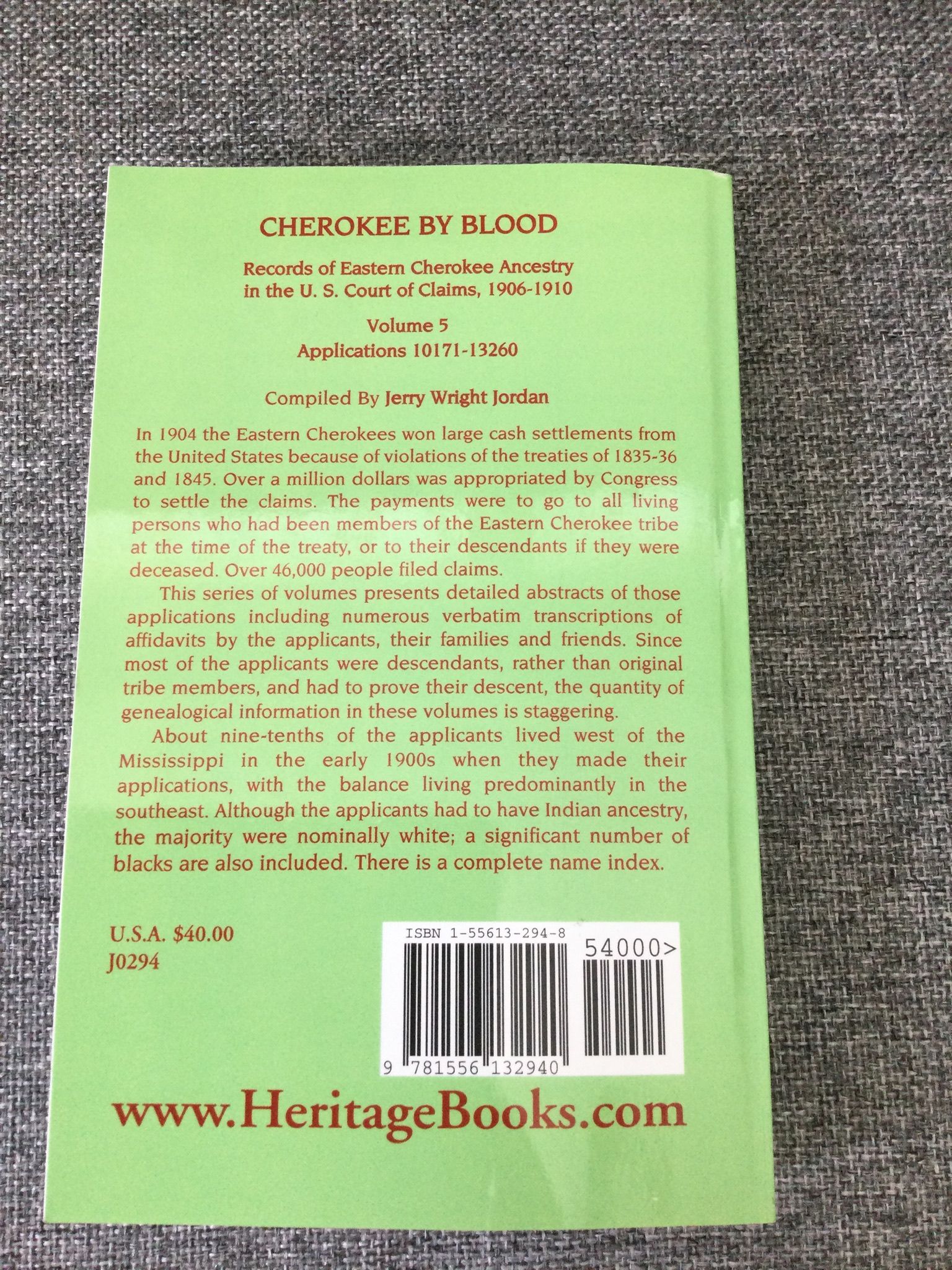 Cherokee by Blood by Jerry Wright Jordan - Paperback - from LJenkins ...
