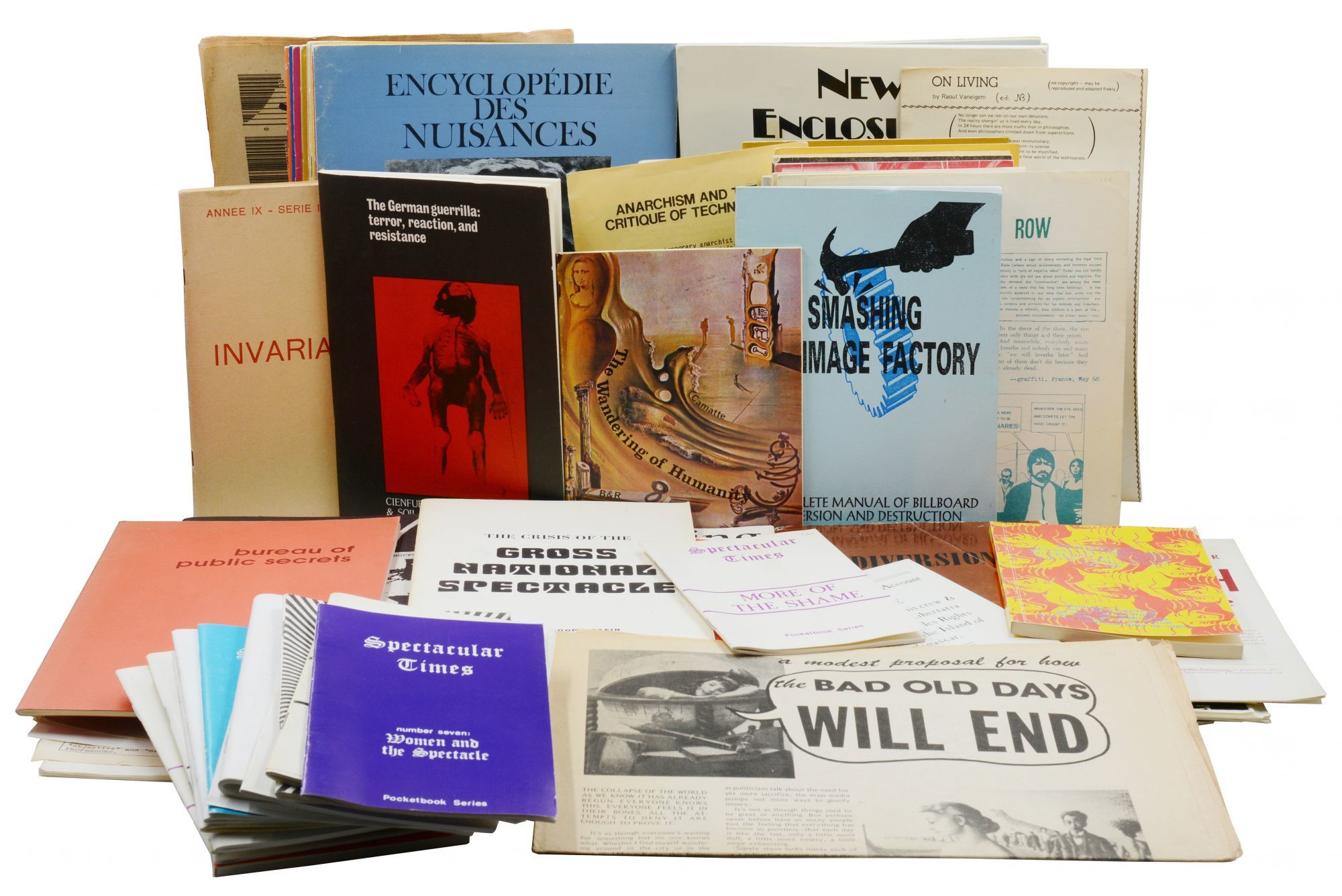 Collection of 90 post-situationist and anarchist pamphlets and ...