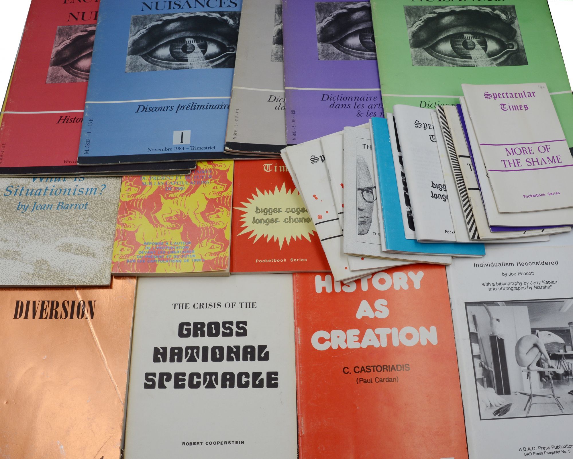 Collection of 90 post-situationist and anarchist pamphlets and ...