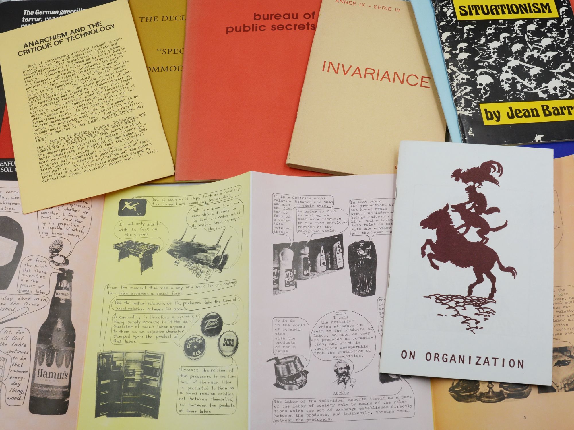 Collection of 90 post-situationist and anarchist pamphlets and ...