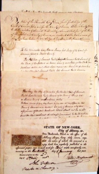 COLLECTION OF FIFTY MANUSCRIPT LEGAL DOCUMENTS FROM THE COURT OF COMMON ...