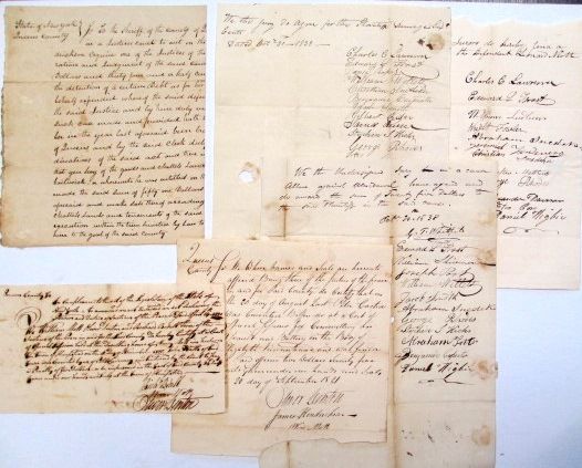 COLLECTION OF FIFTY MANUSCRIPT LEGAL DOCUMENTS FROM THE COURT OF COMMON ...