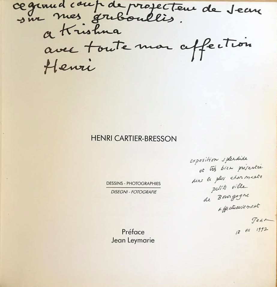 Henri Cartier-Bresson. Dessins-Photographies." Catalogue of Photographs ...