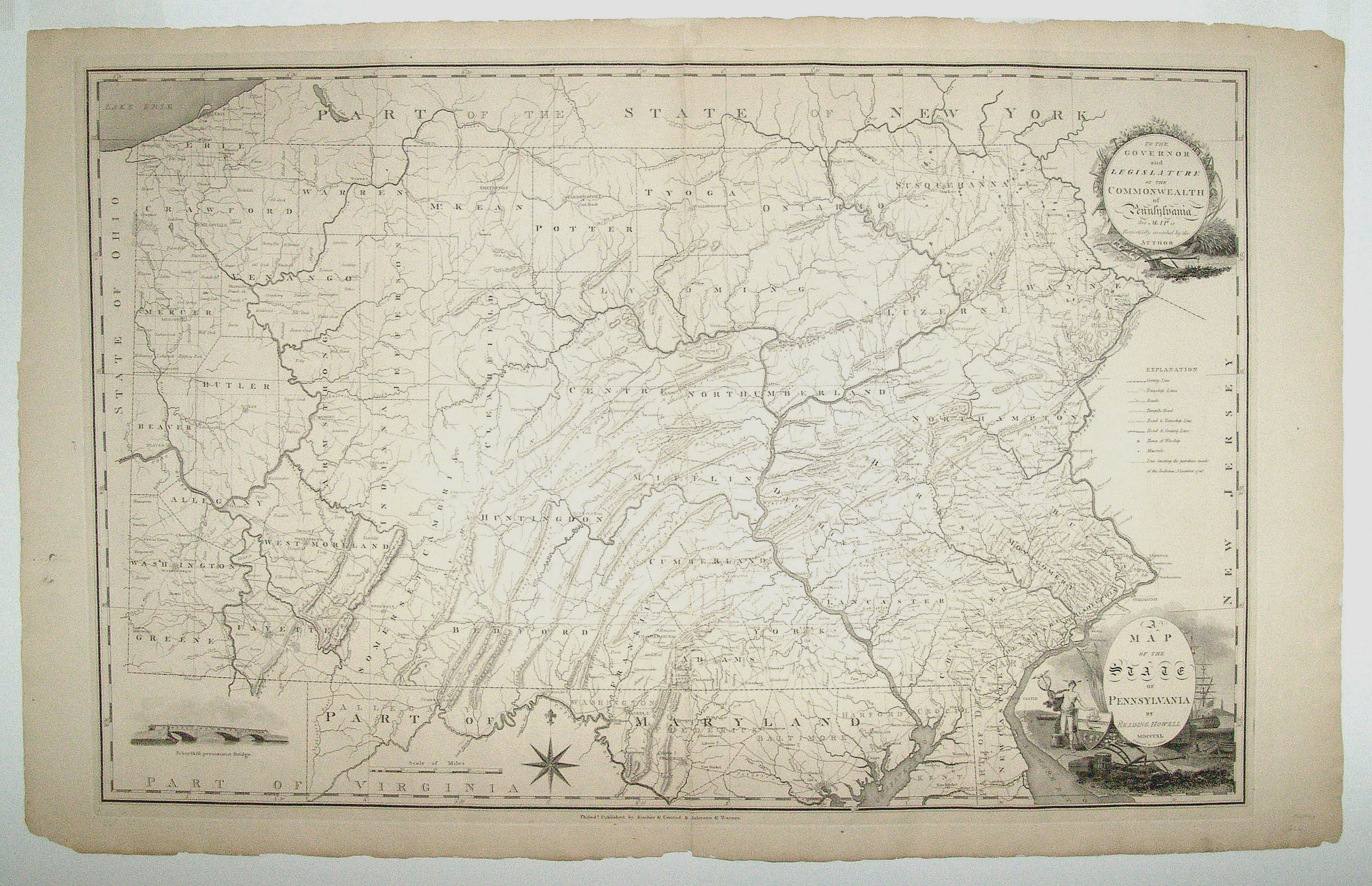 Reading Pennsylvania State Map