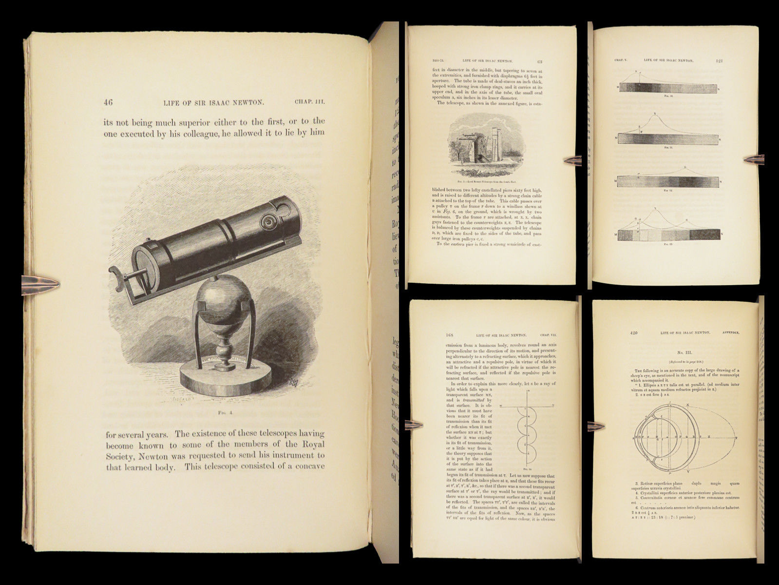 The life of Sir Isaac Newton by BREWSTER, David | Hardcover; tight and ...