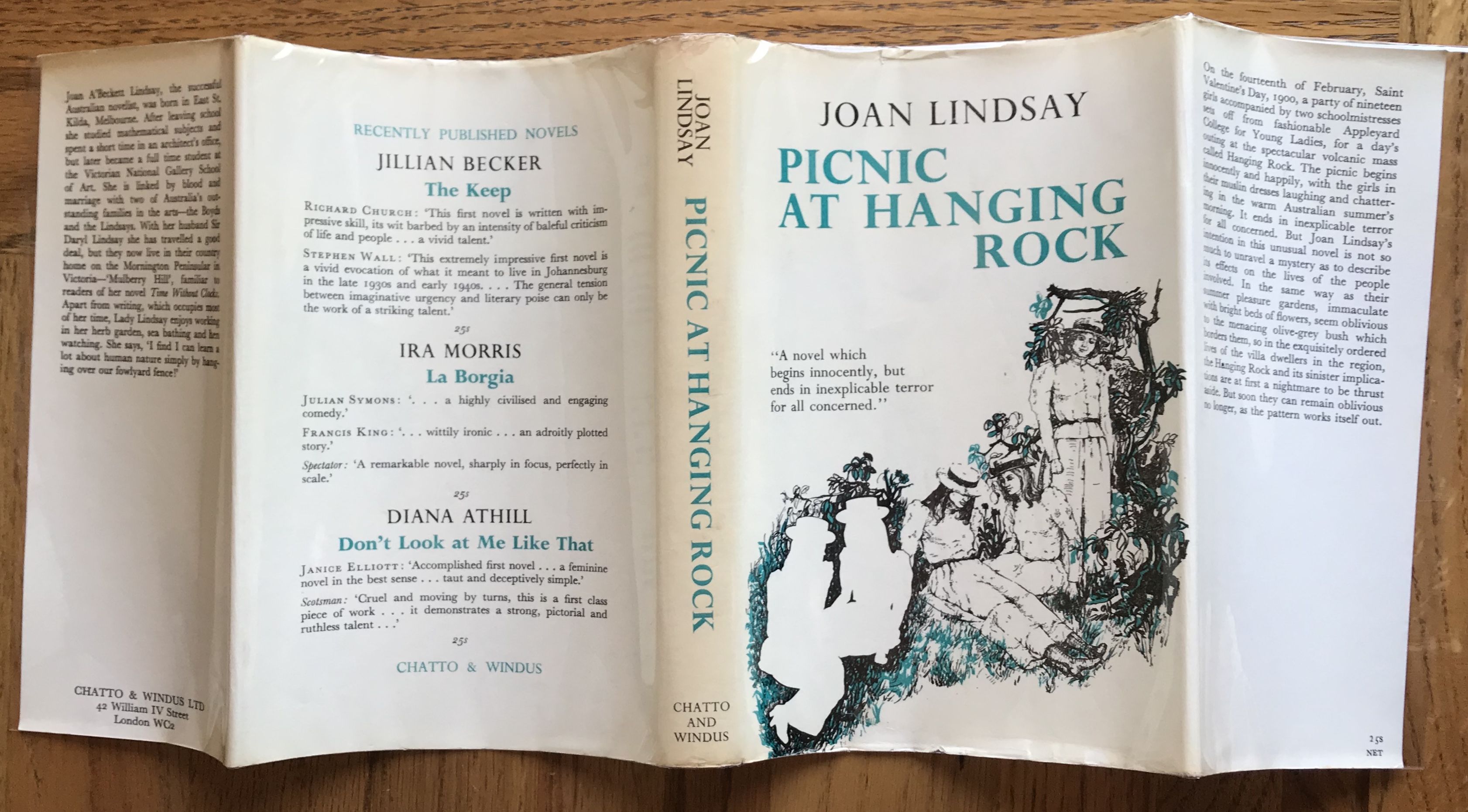Picnic at Hanging Rock by Lindsay, Joan | Hard Cover | 1968 | Chatto ...
