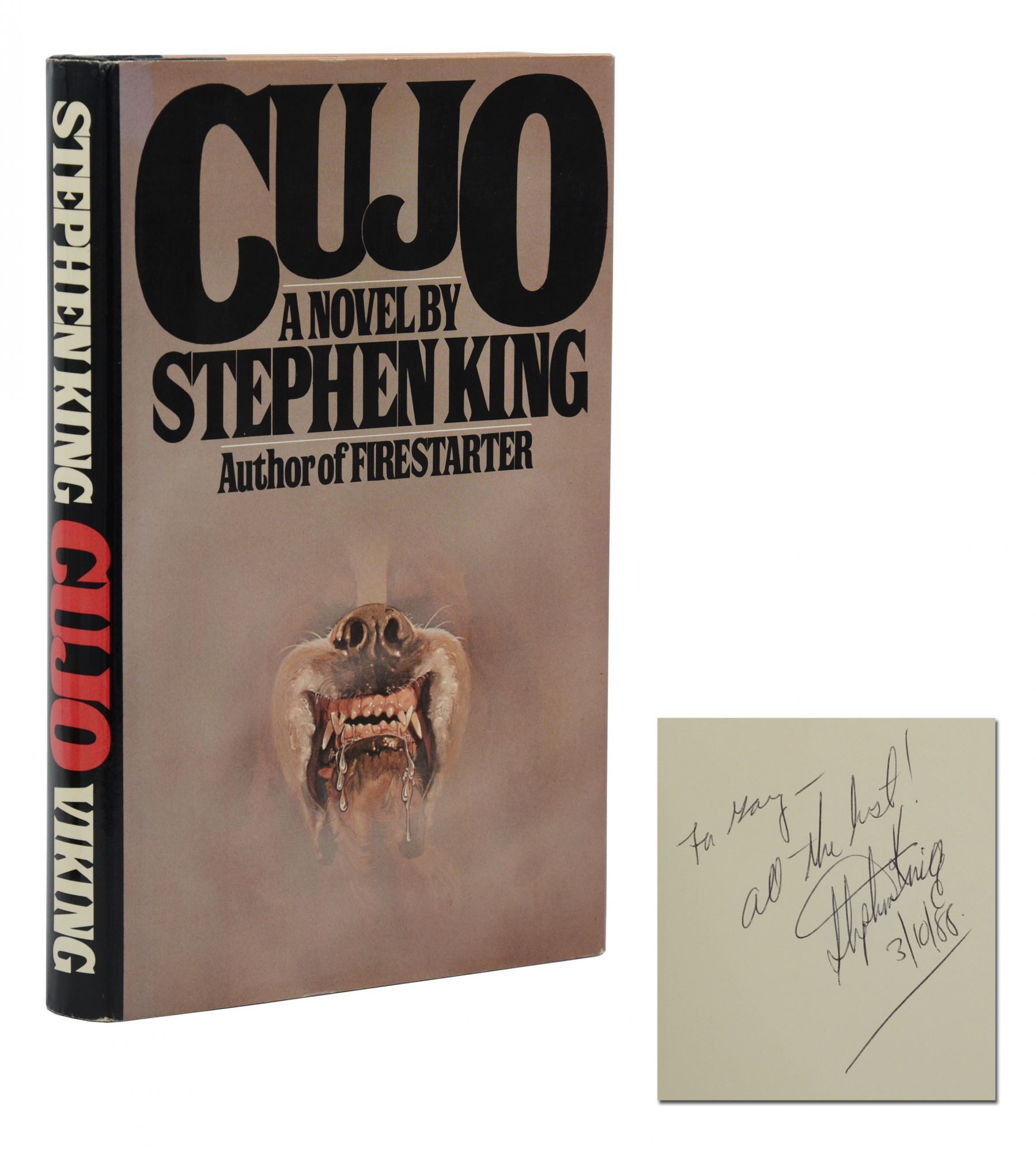 Cujo by King, Stephen | | 1981 | The Viking Press | BIBLIO