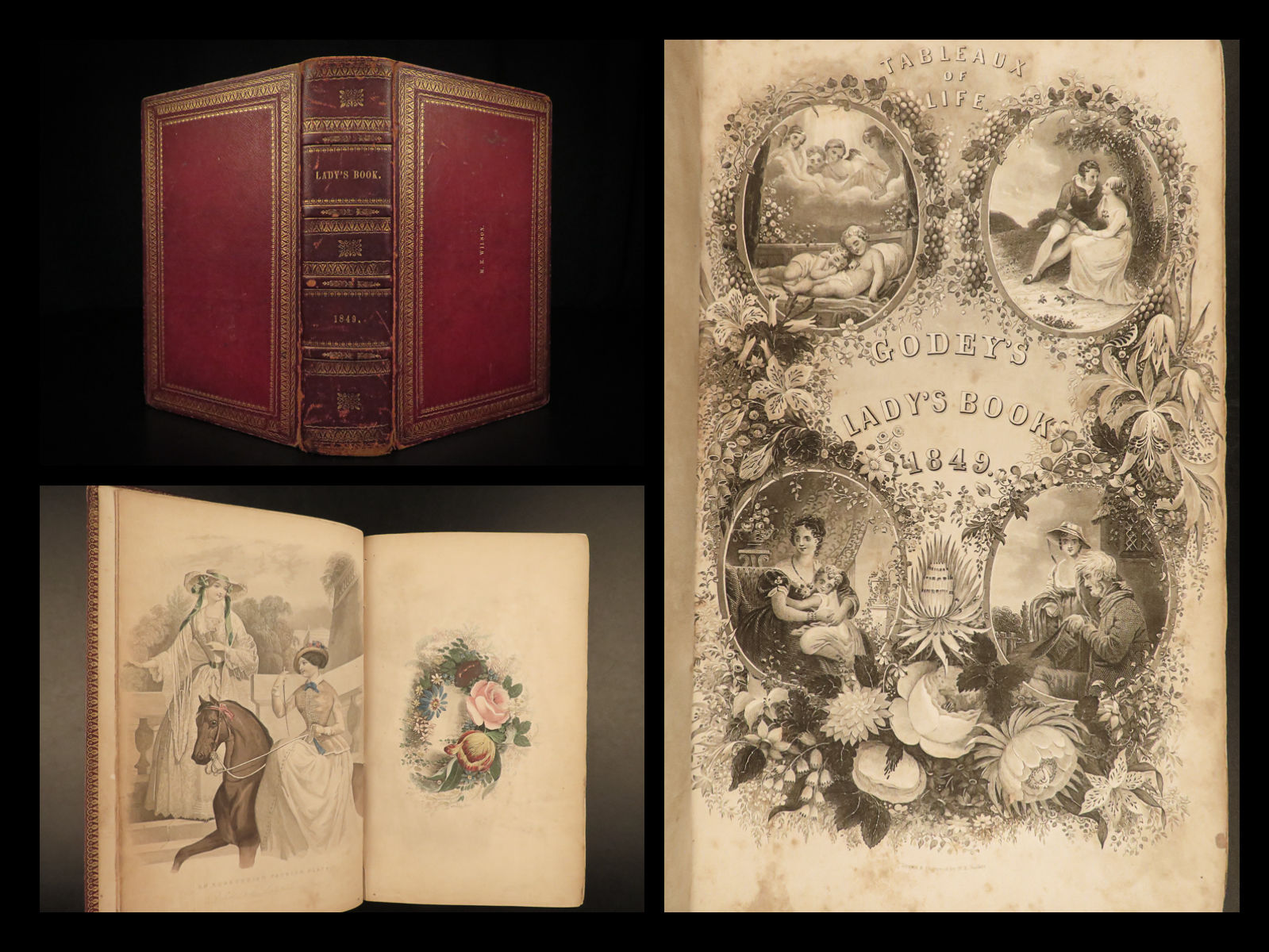 BIBLIO | Godey's lady's book by GODEY, Louis Antoine | Leather; tight ...