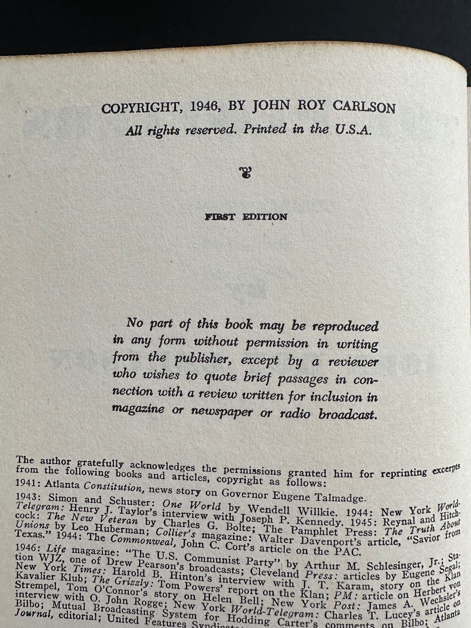 The Plotters by John Roy Carlson | | 1946 | E. P. Dutton & Company, Inc ...