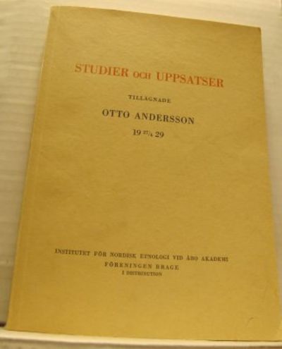 Studier och uppsatser tillägnade Otto Andersson 27/4 1929. (photo 1)