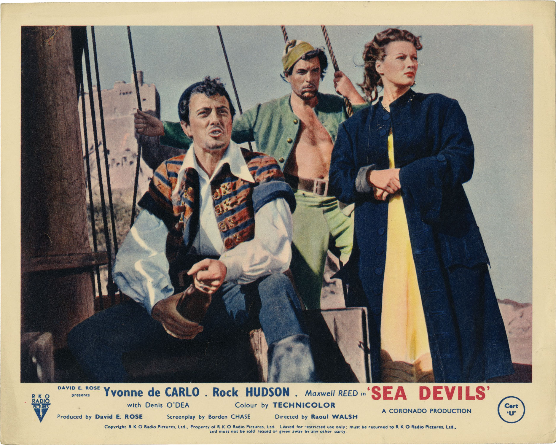 Sea Devils (Eight front-of-house card from the 1953 film) by Raoul ...