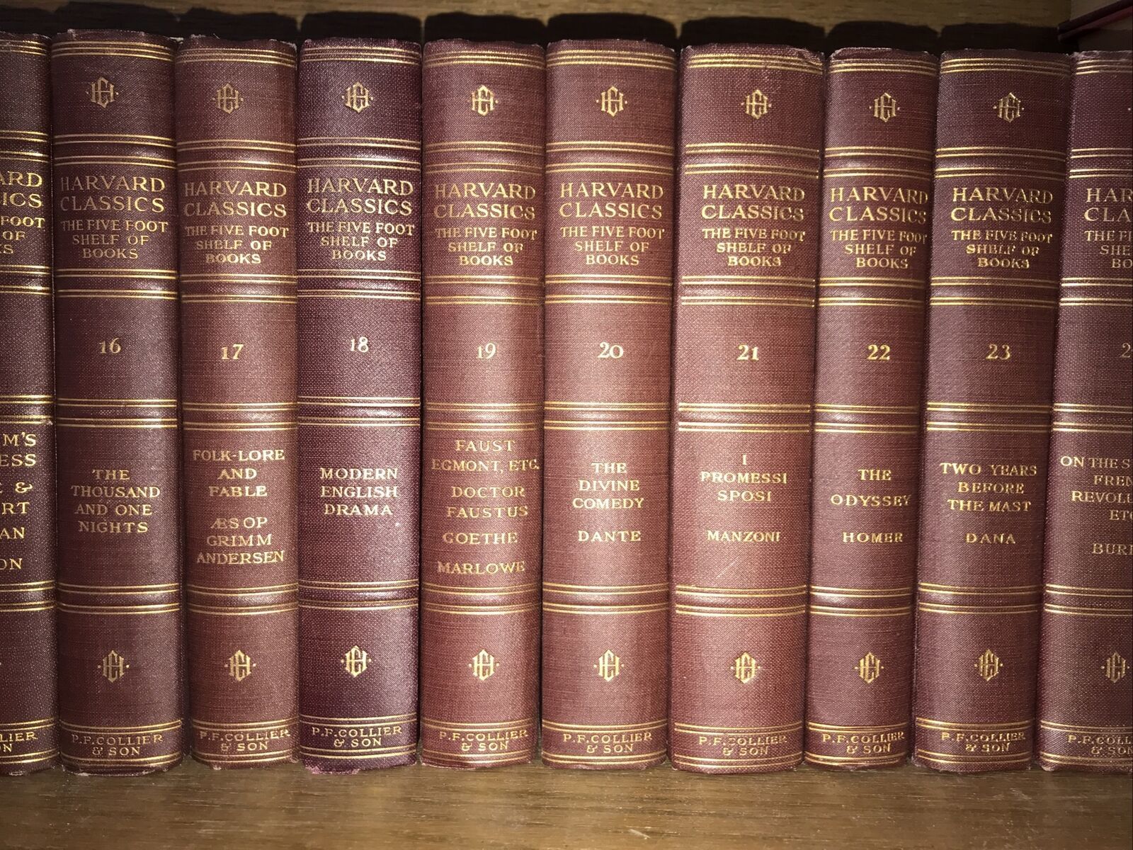 THE HARVARD CLASSICS. 1909 - 1914. First Edition. Complete 51 Volume ...