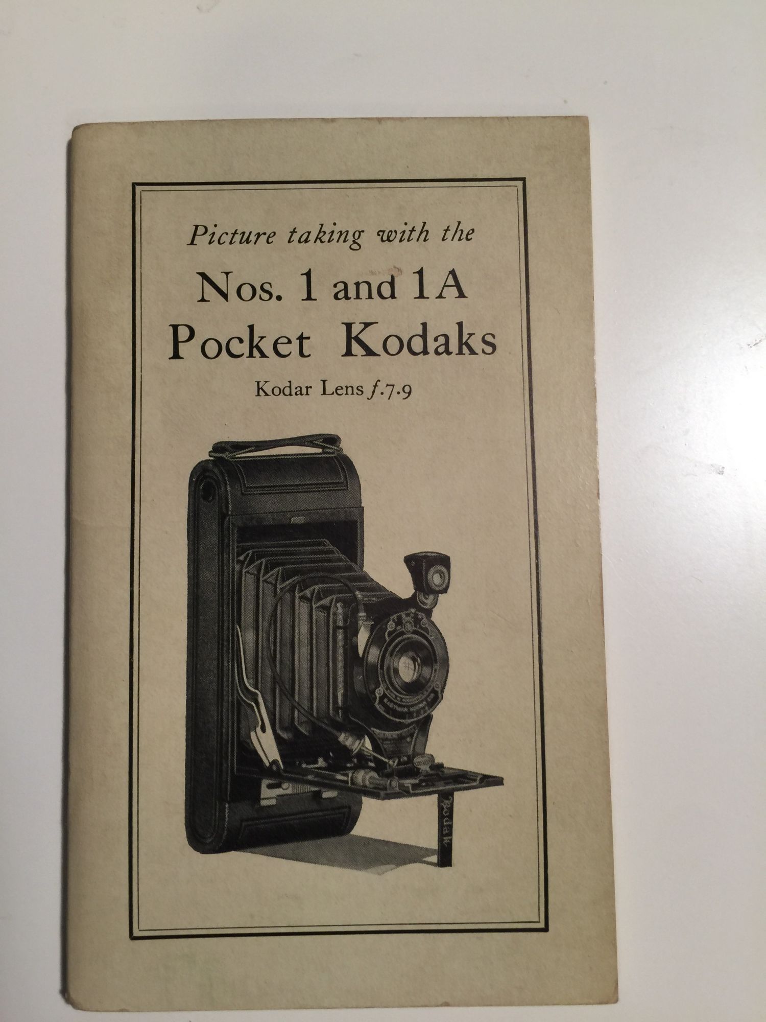 Picture Taking With The Nos. 1 and 1A Pocket Kodaks Kodar Lens f.7.9 by ...