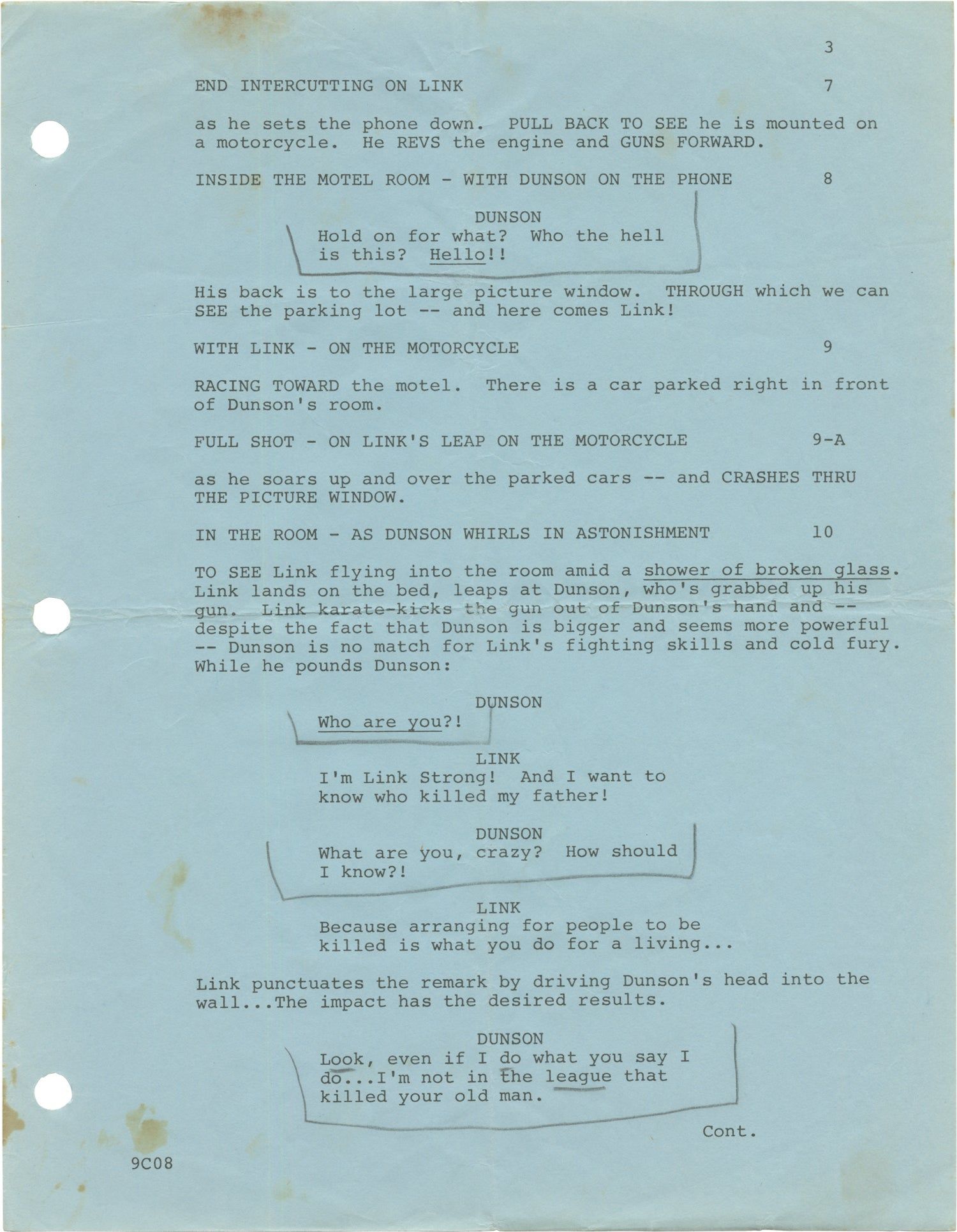 Crossfire (Original screenplay for an unproduced television pilot) by ...