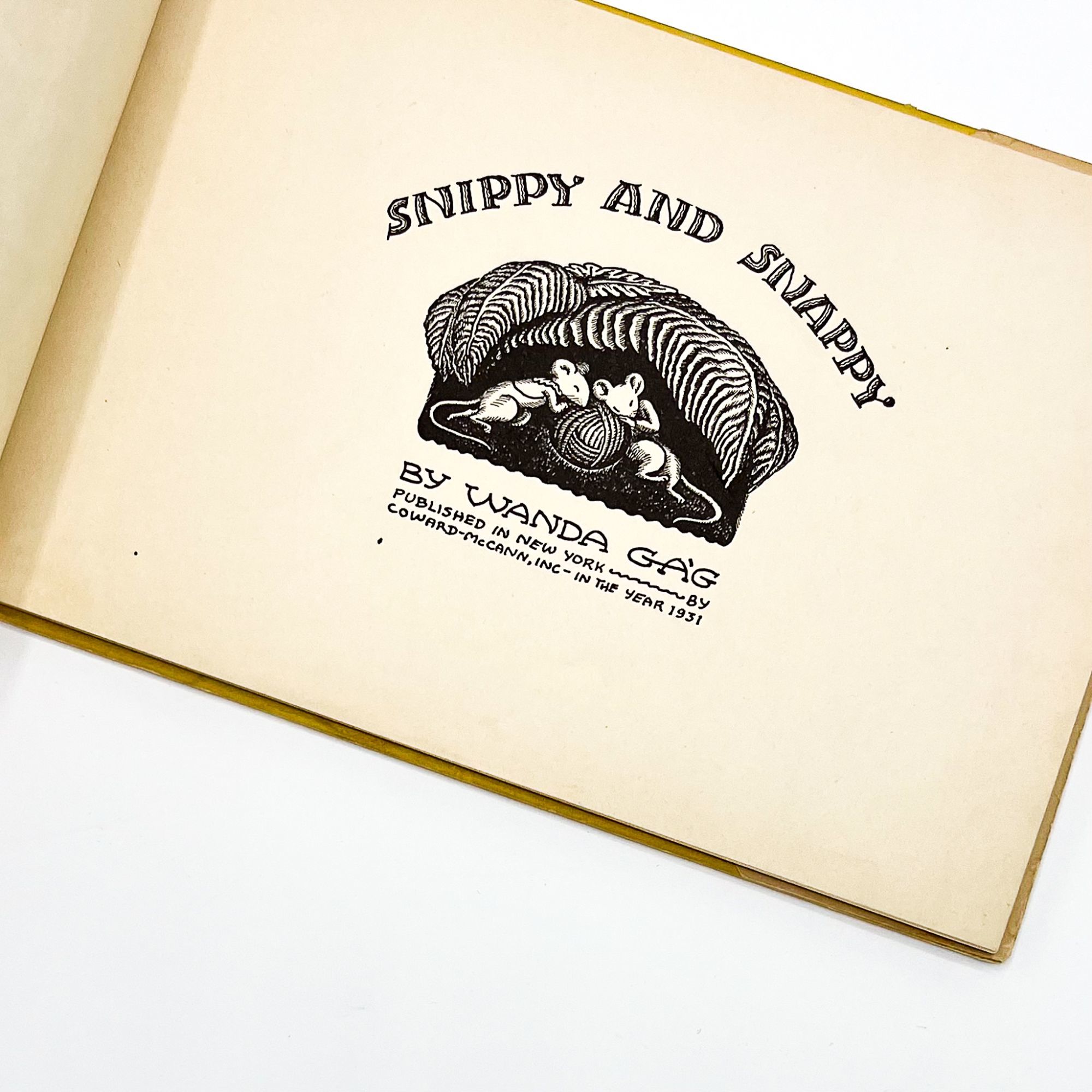 SNIPPY AND SNAPPY by Gág, Wanda | 1931 | Coward-McCann, Inc | Biblio