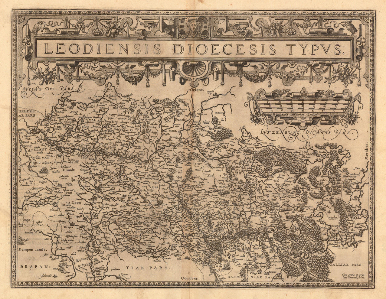 Leodiensis Dioecesis Typus. by Ortelius, Abraham | Other | 1598 | Biblio