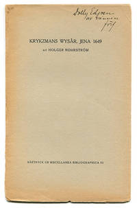 Krykzmans wysår, Jena 1649. Särtryck ur Miscellanea bibliographica III ...
