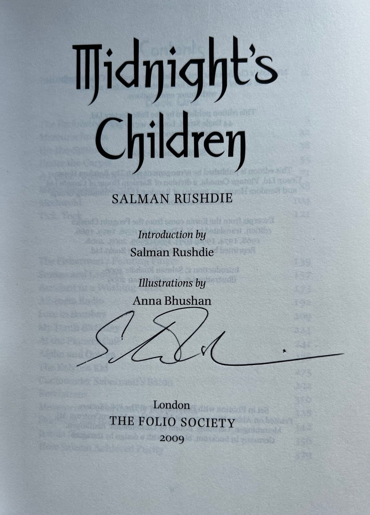 Midnight’s Children : The Illustrated Folio Edition : Signed by The ...