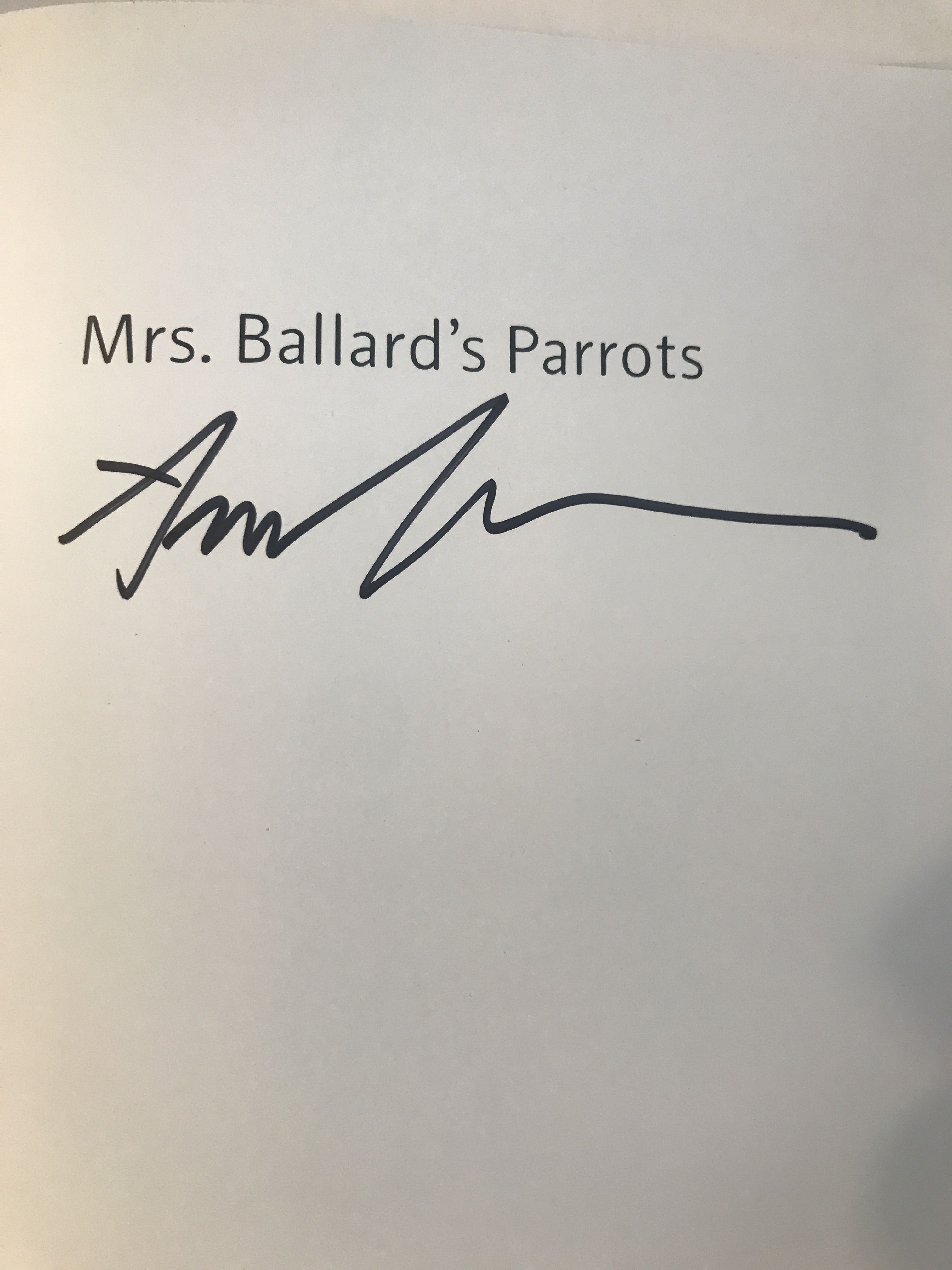 Mrs Ballard's Parrots by Arne Svenson | Hardcover | 2011 | Biblio