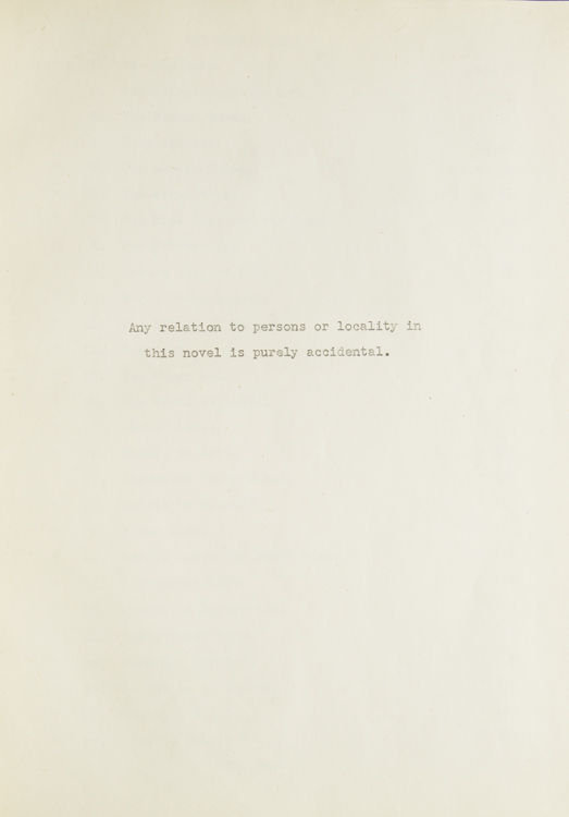 Corrected Typescript Signed of his novel, The Homunculus by Keller ...