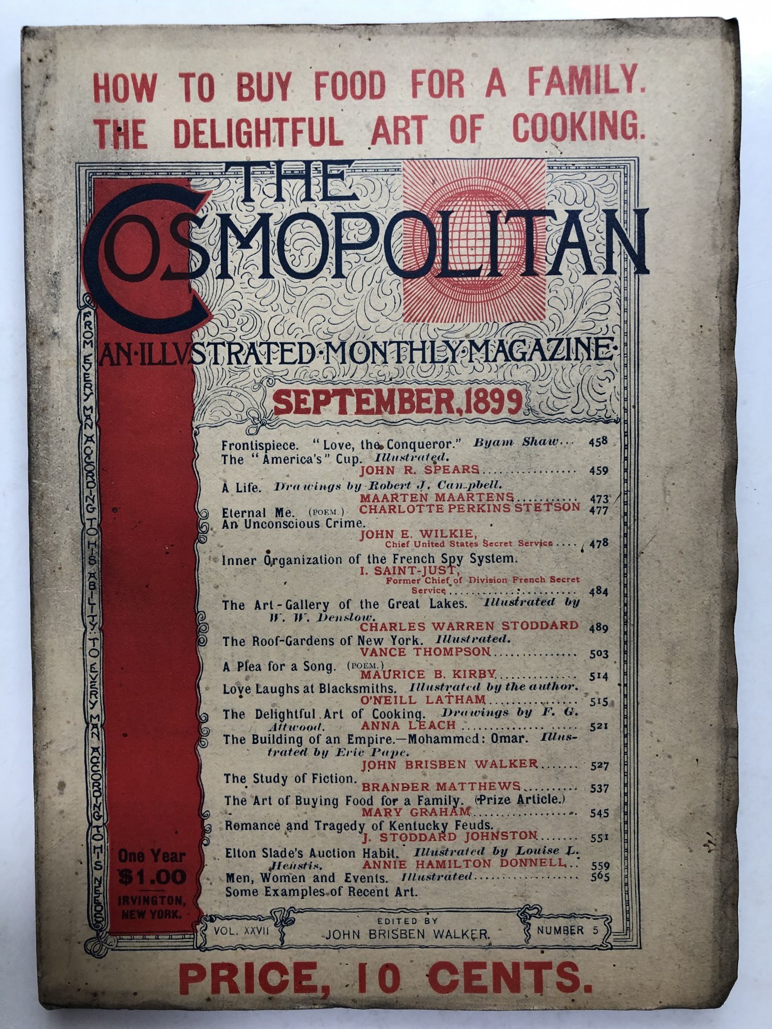 BIBLIO | The Cosmopolitan, an Illustrated Monthly Magazine, September ...