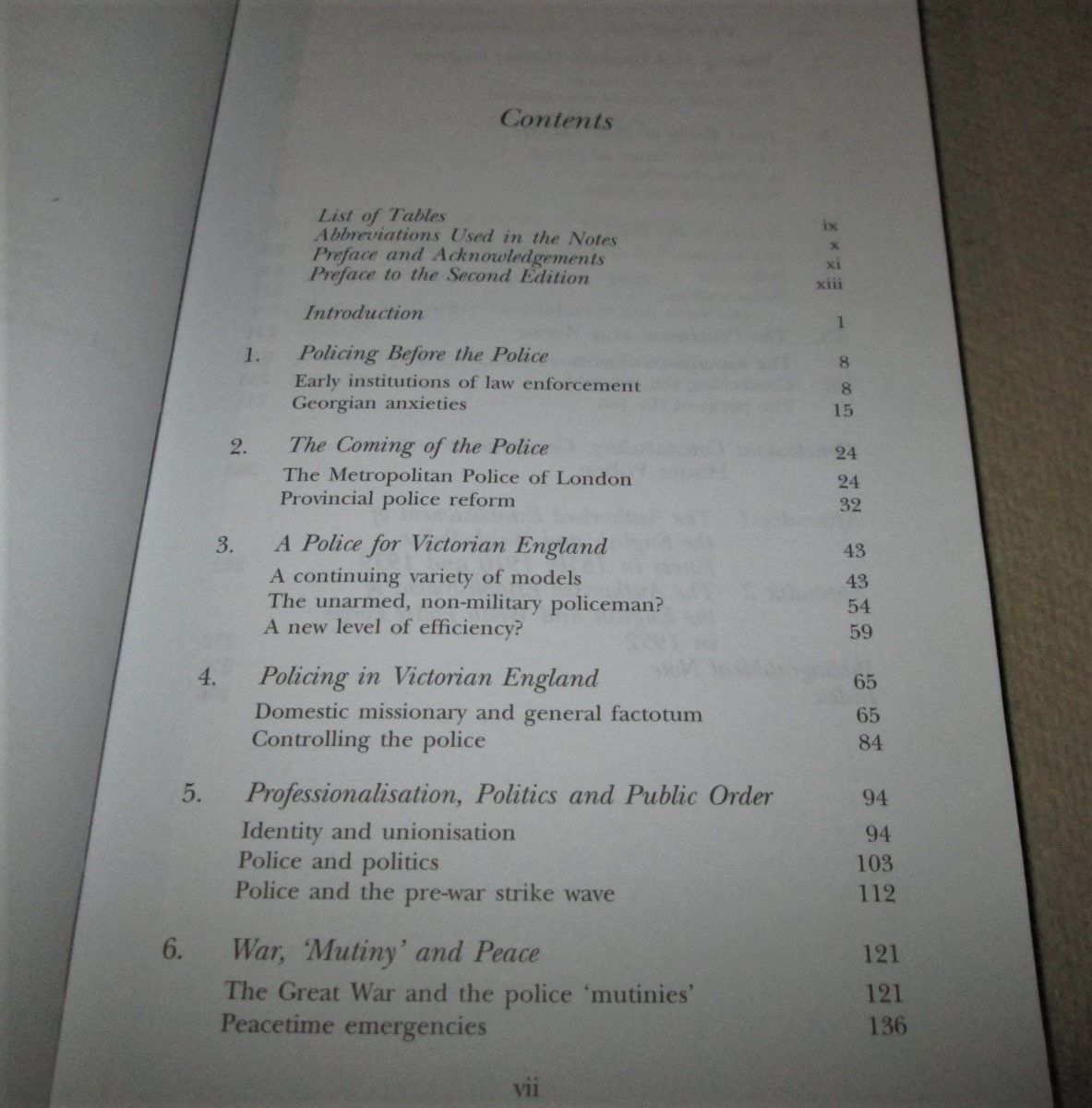 The English Police; A Political and Social History by Emsley, Clive ...
