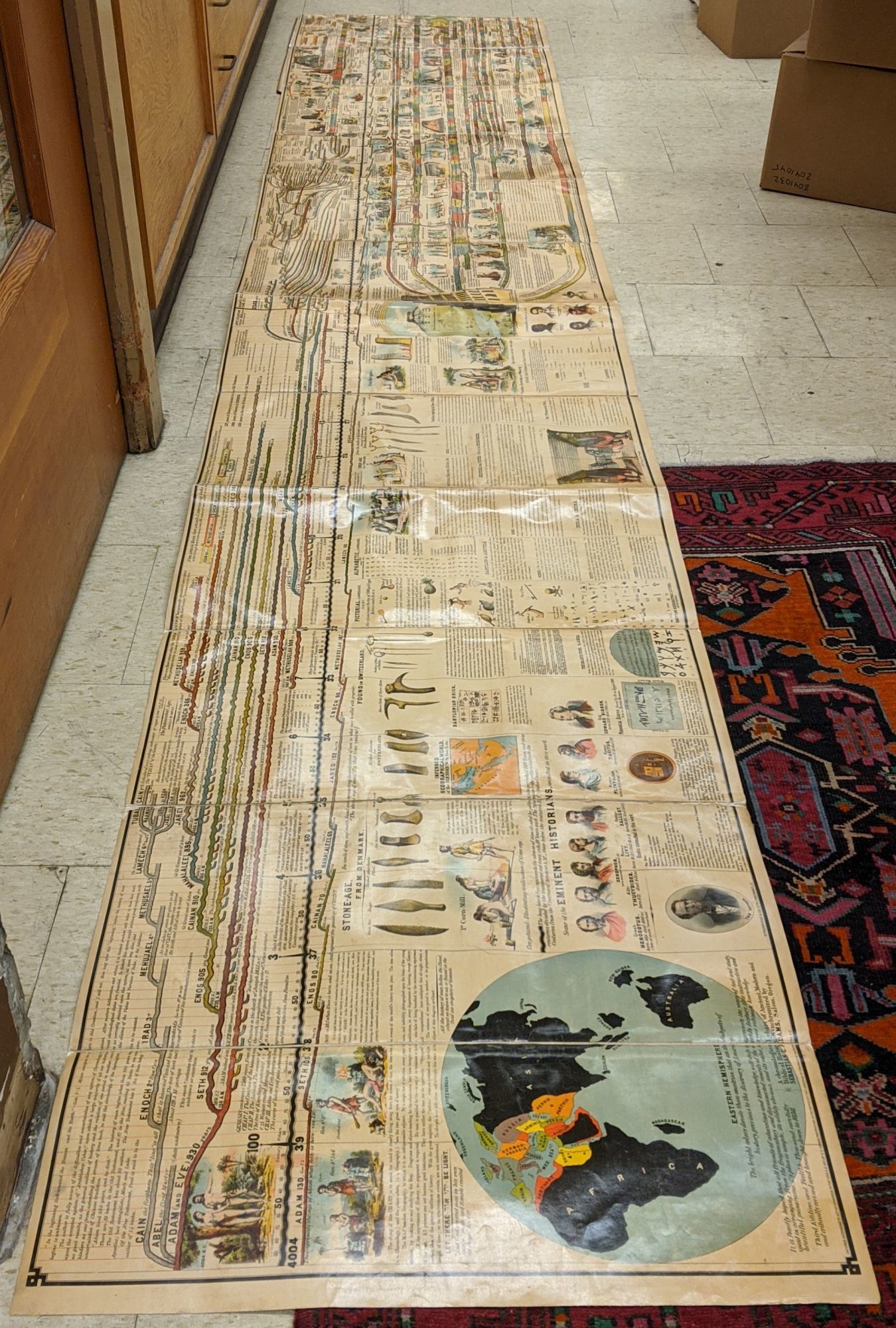 Adams Syn Chronological Chart or Map of History by Sebastion G. Adams ...