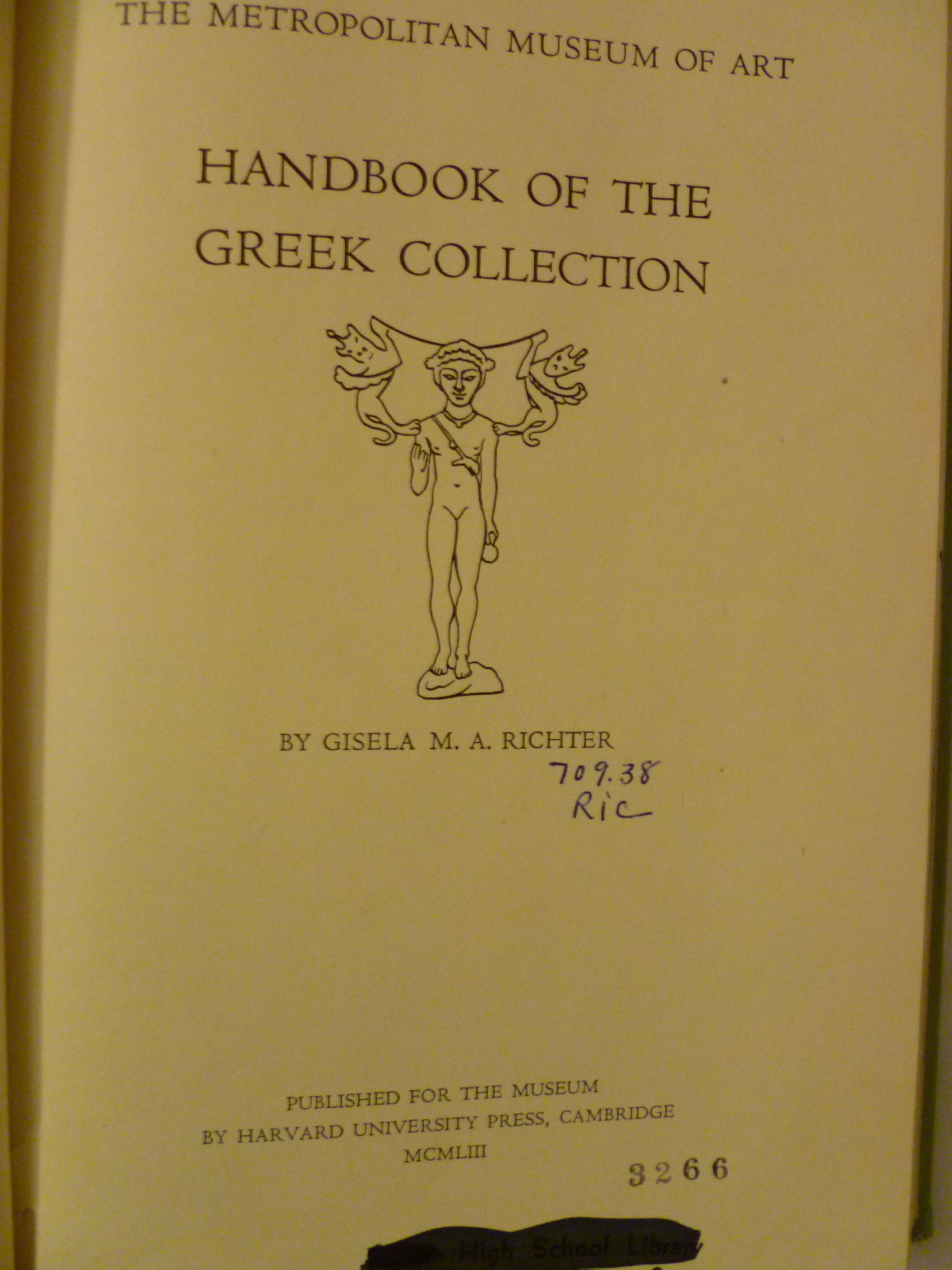Handbook of the Greek Collection by Richter, Gisela M.A | Hardcover ...