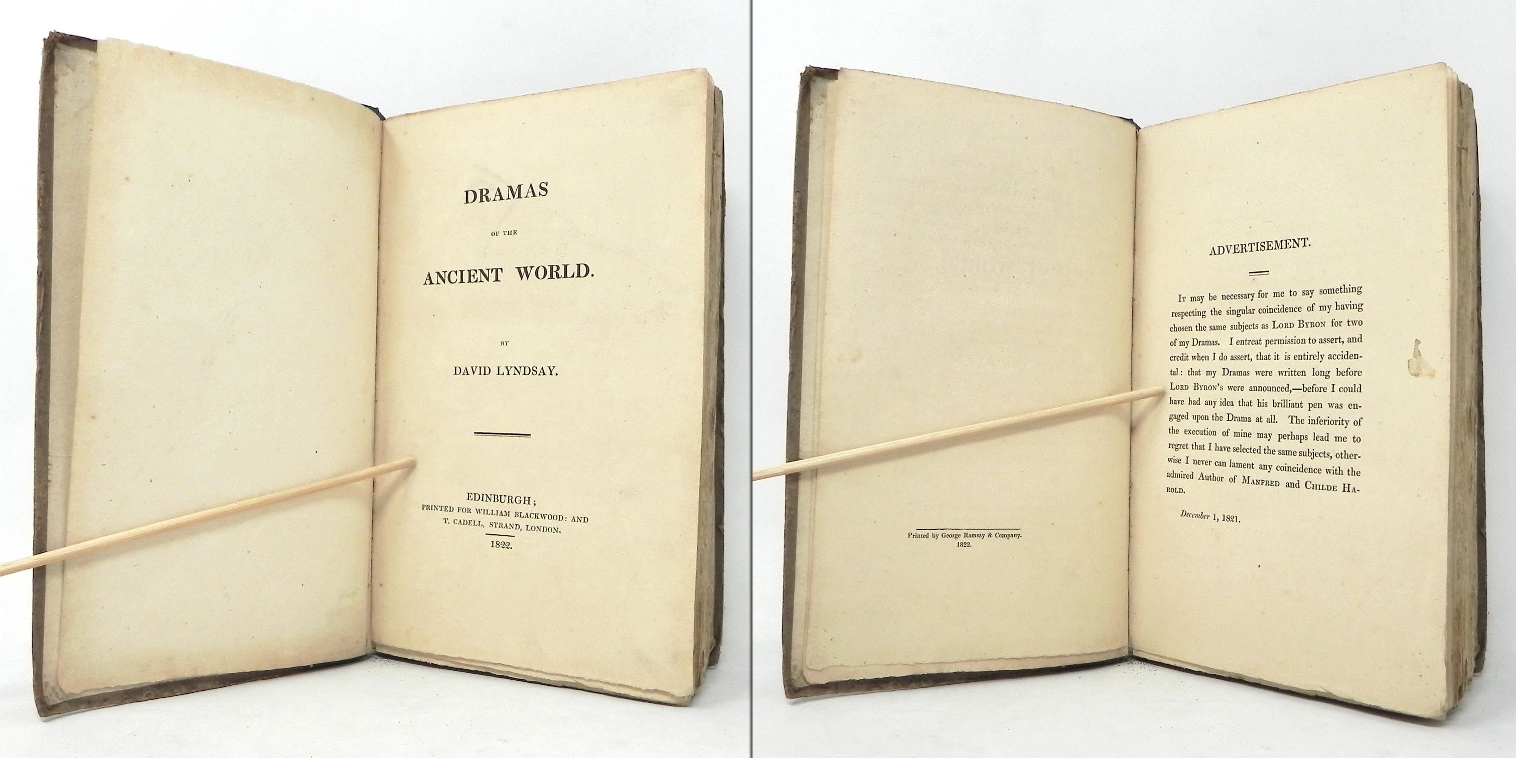 Dramas of the Ancient World by David Lyndsay (Mary Diana Dods ...