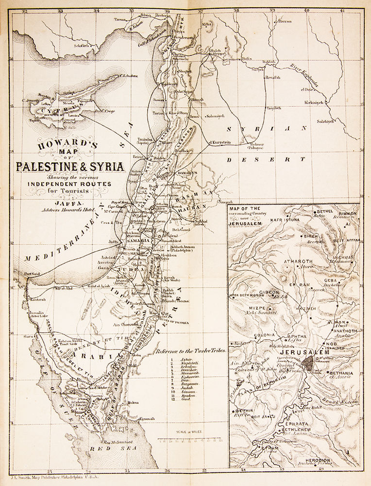 Howard's Guide to Jerusalem and vicinity. With map of Palestine. by ...