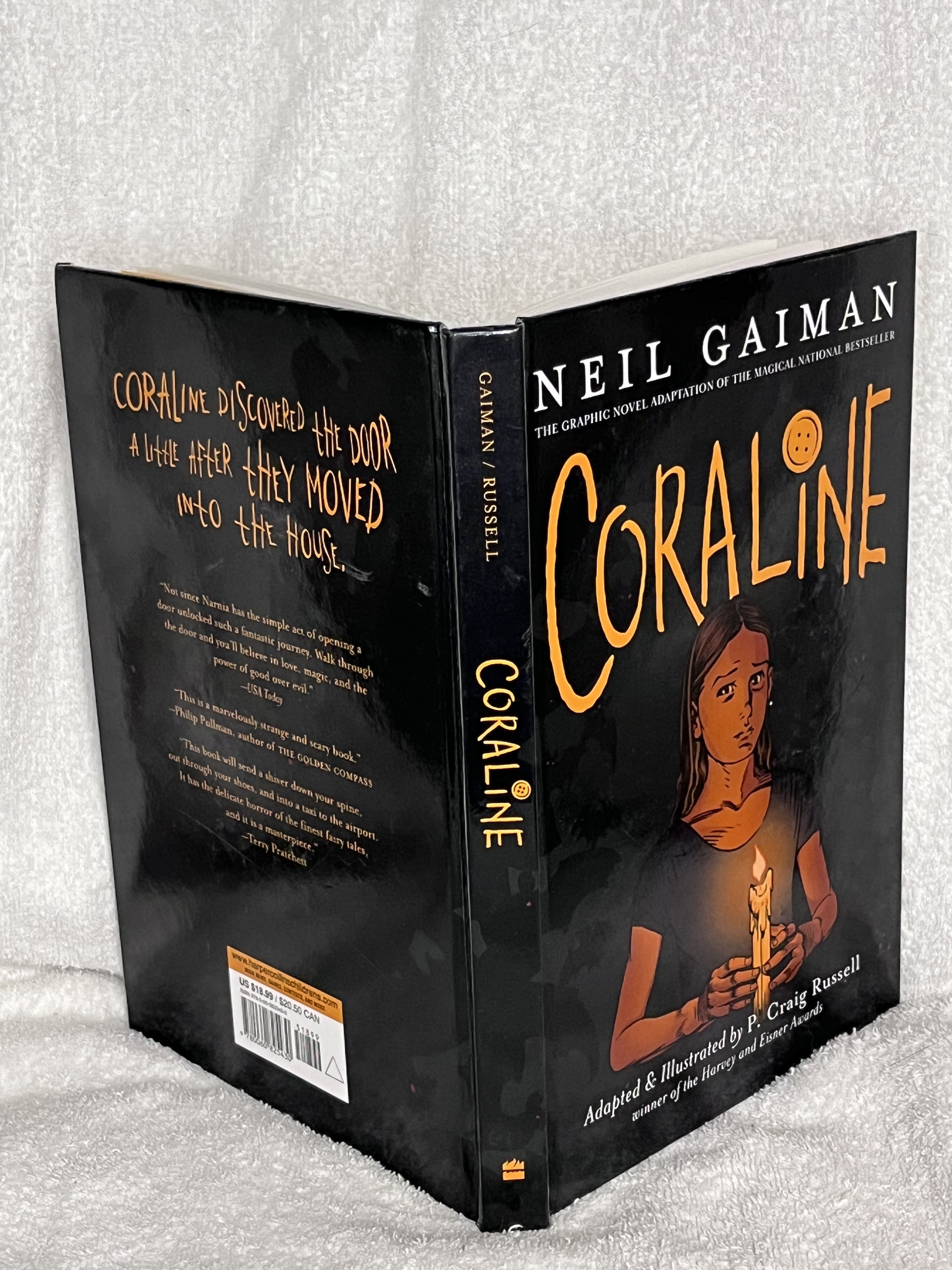 Coraline by Neil Gaiman | Hardcover | 2008 | HaperCollins Pub ...