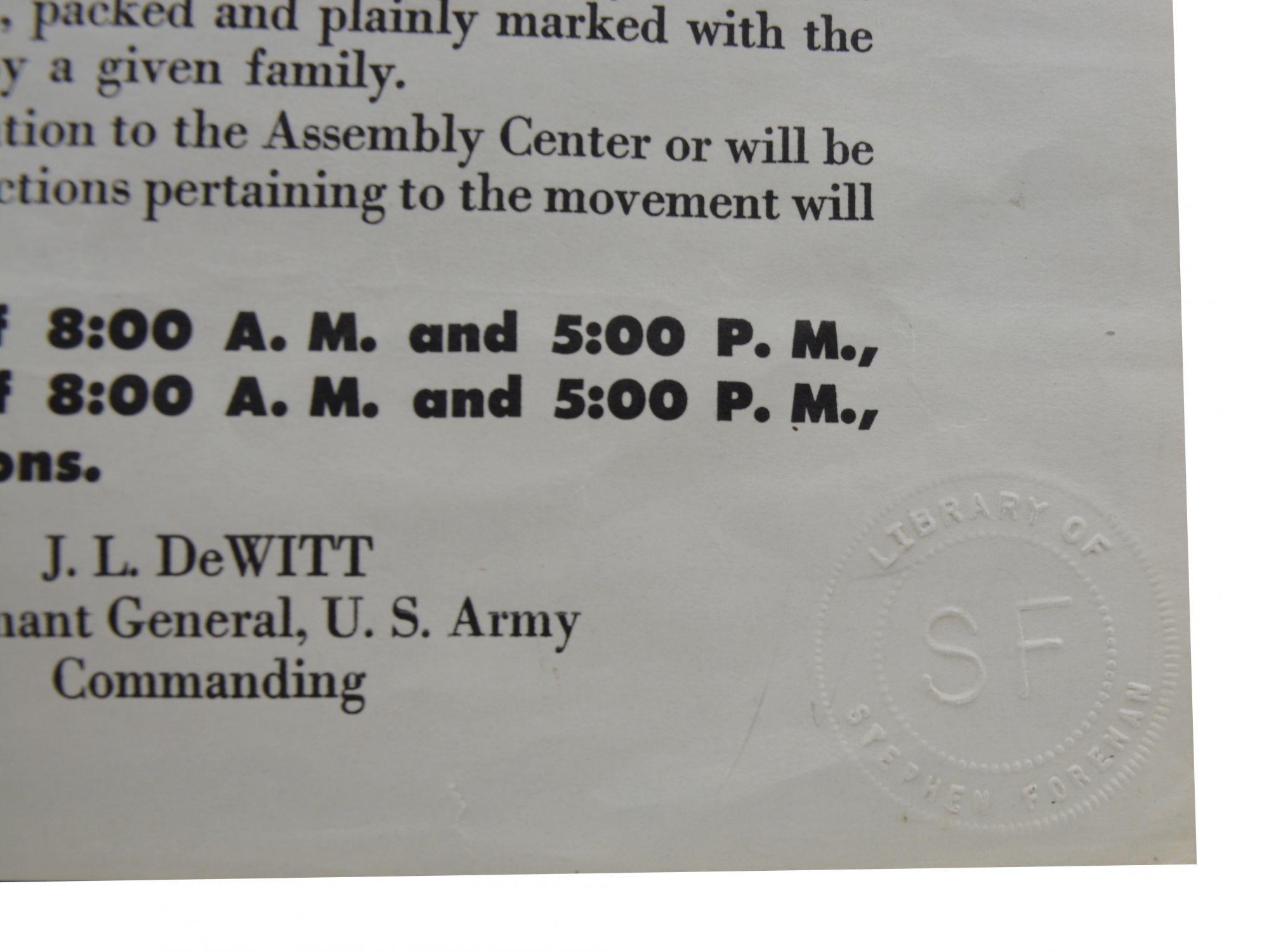 [Japanese Internment Poster] Instructions to Persons of Japanese ...