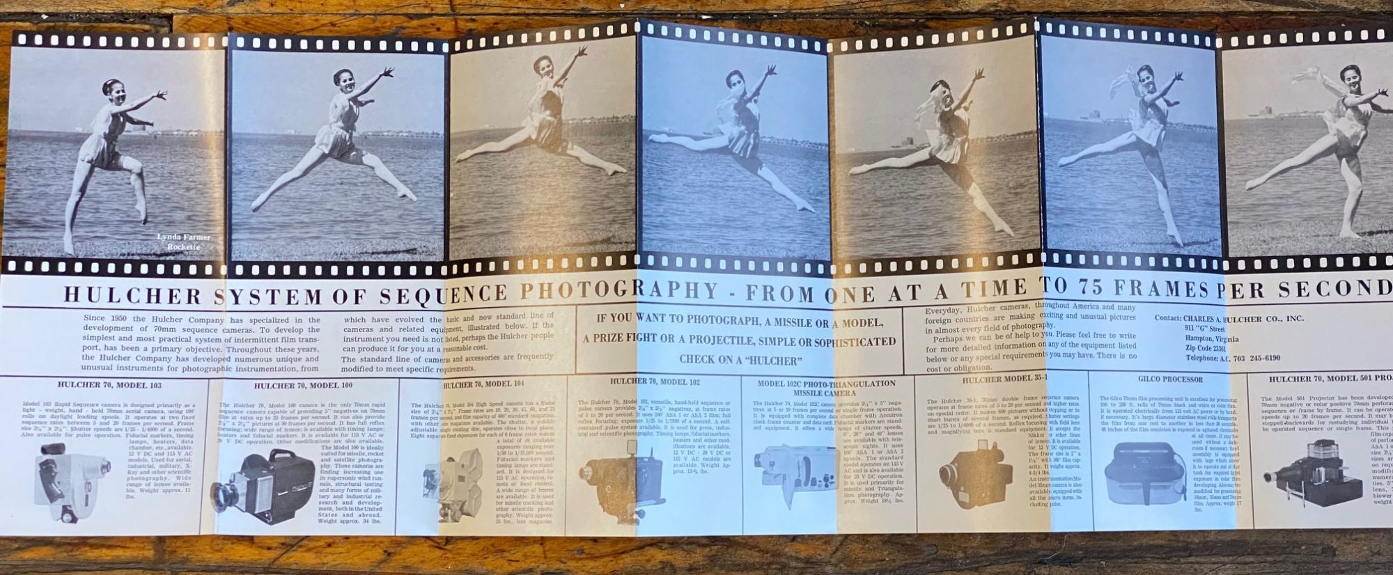 HULCHER HIGH SPEED CAMERA COMPANY PHOTO LOT c. 1960-1990 by Betty Giles ...