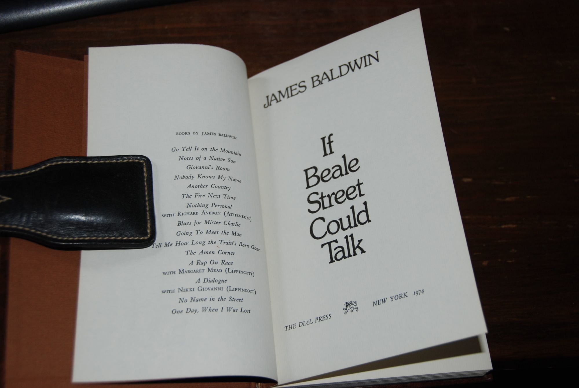 IF BEALE STREET COULD TALK; a novel by the author of Another Country by ...