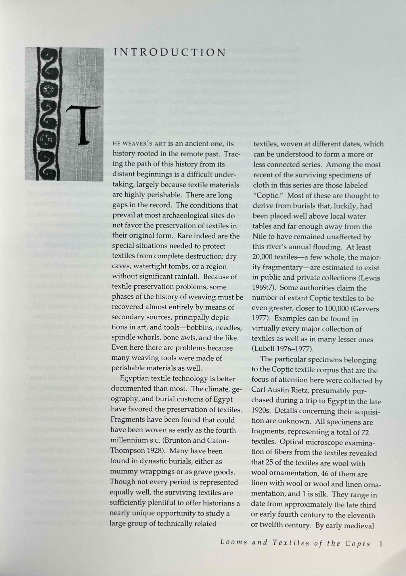 Looms and textiles of the Copts. First millennium Egyptian textiles in ...