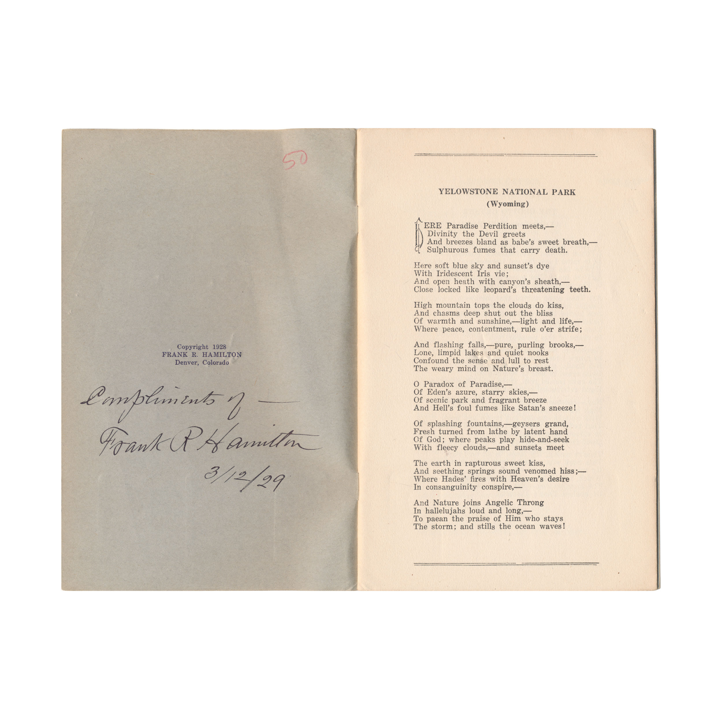 PICTORIAL POEMS OF THE SCENIC WEST by Hamilton, Frank R | Paperback ...