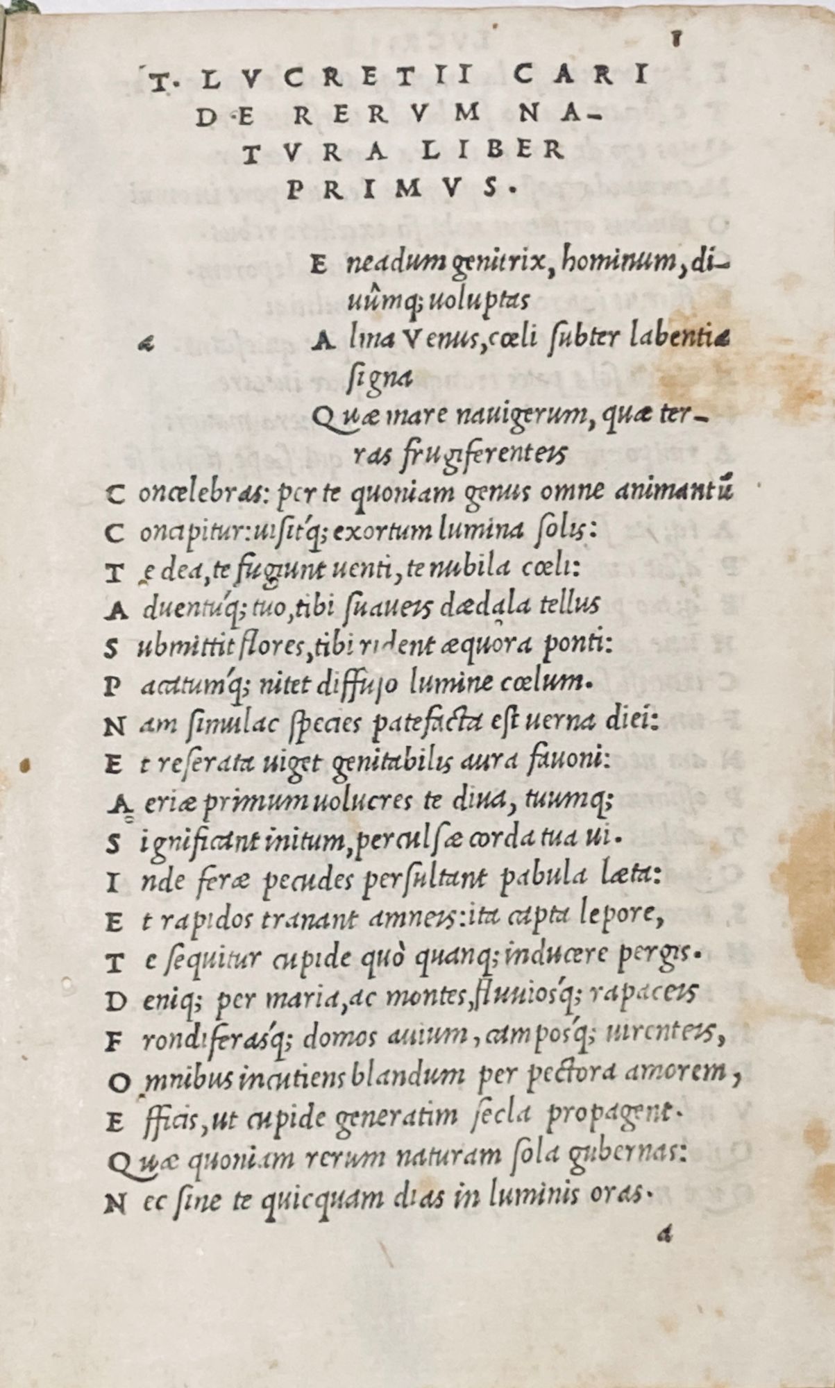 Lucretius by Lucretius, De rerum natura of Titus Lucretius Carus ...