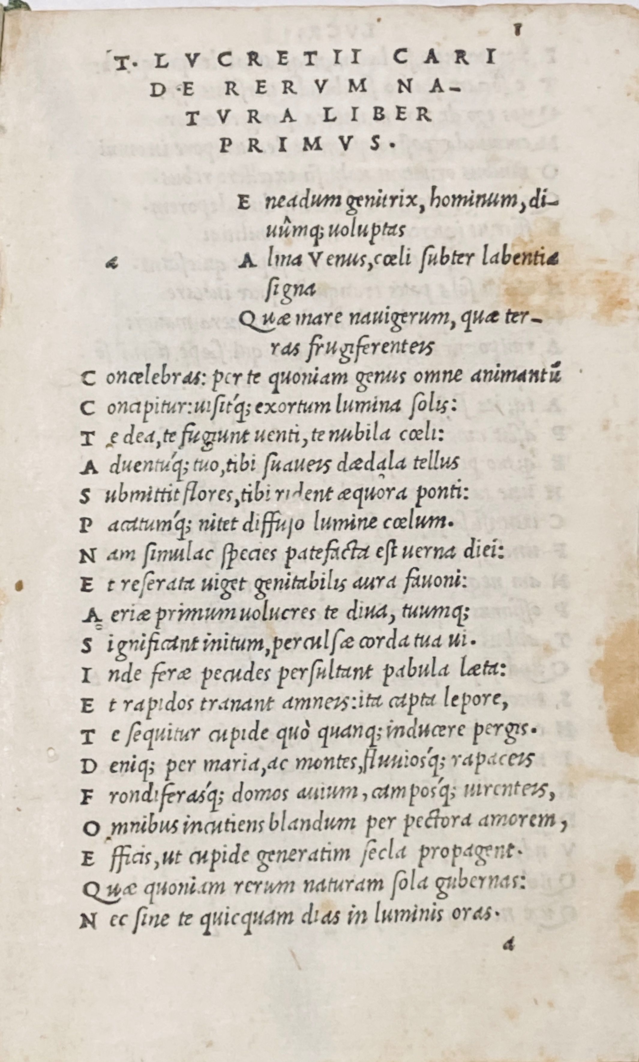 Lucretius by Lucretius, De rerum natura of Titus Lucretius Carus ...