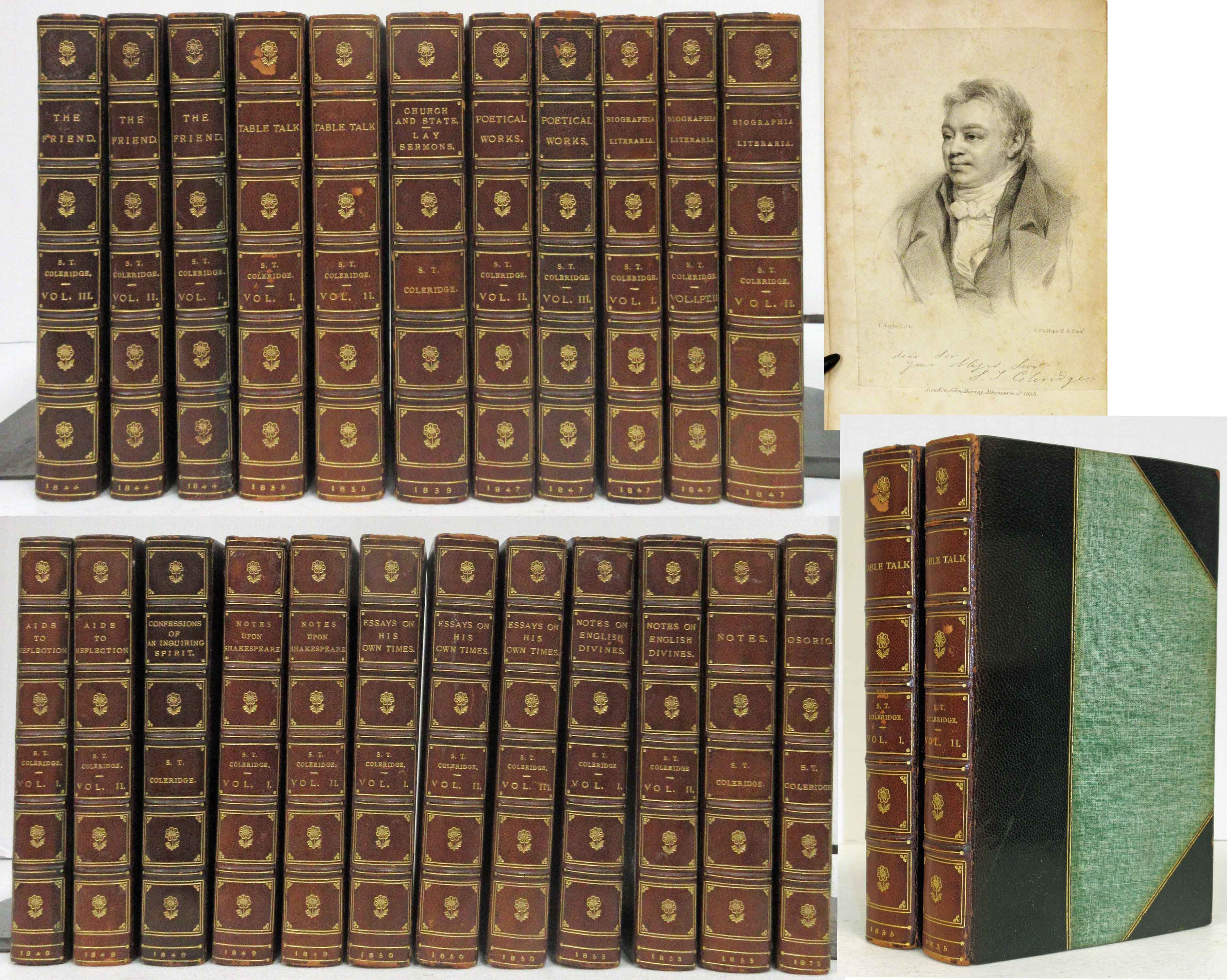 COLLECTED WORKS 25 Volumes by Coleridge Samuel Taylor; Mr & Mrs Henry ...